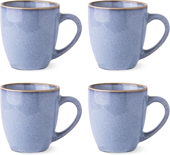 Amazon.com: GBHOME Ceramic Coffee Mugs Set of 4, 12oz Stoneware Coffee ...