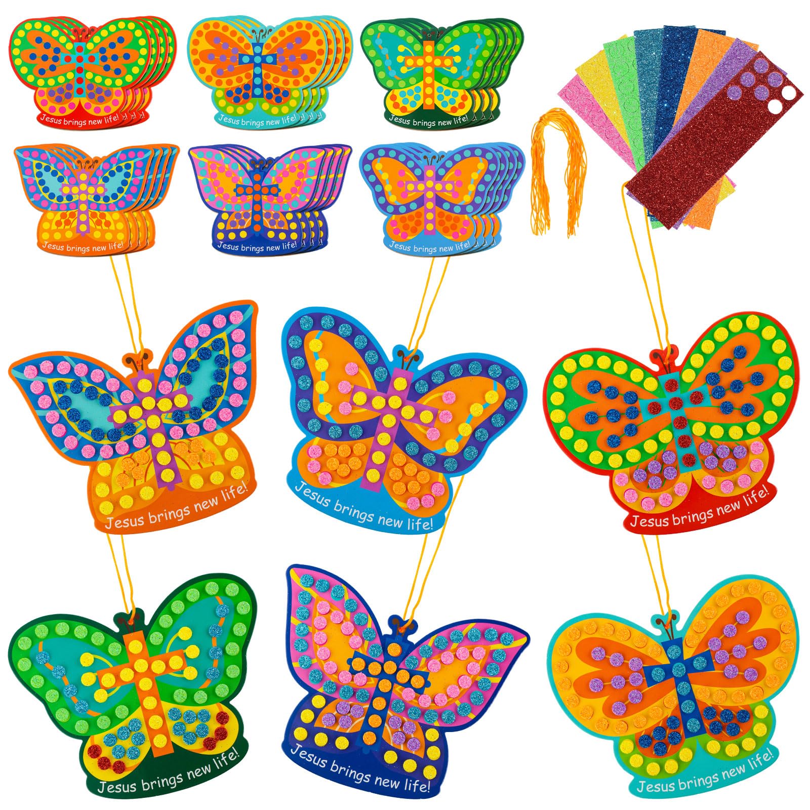 Amazon.com: 24 Packs Religious Easter Craft for Kids Christian Easter ...