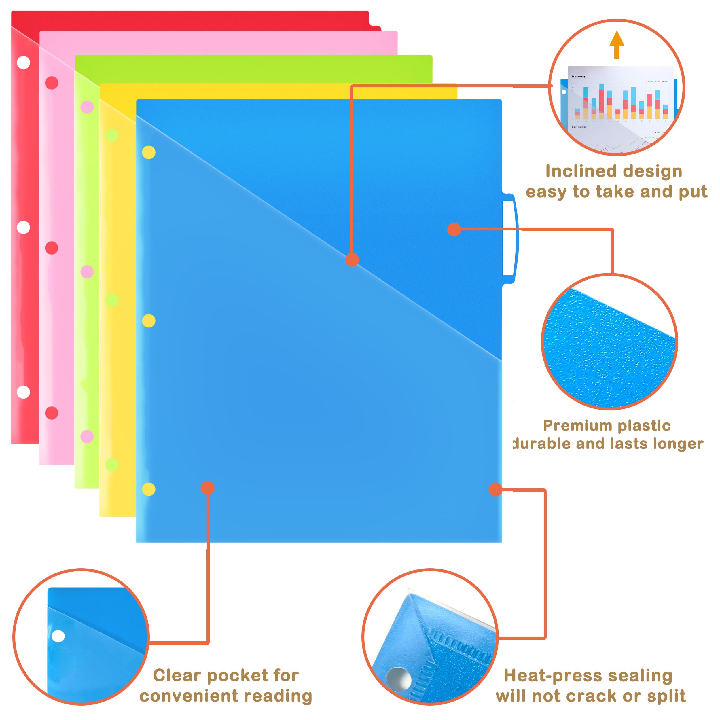 Snapklik.com : MAKHISTORY 5 Tabs Plastic Dividers