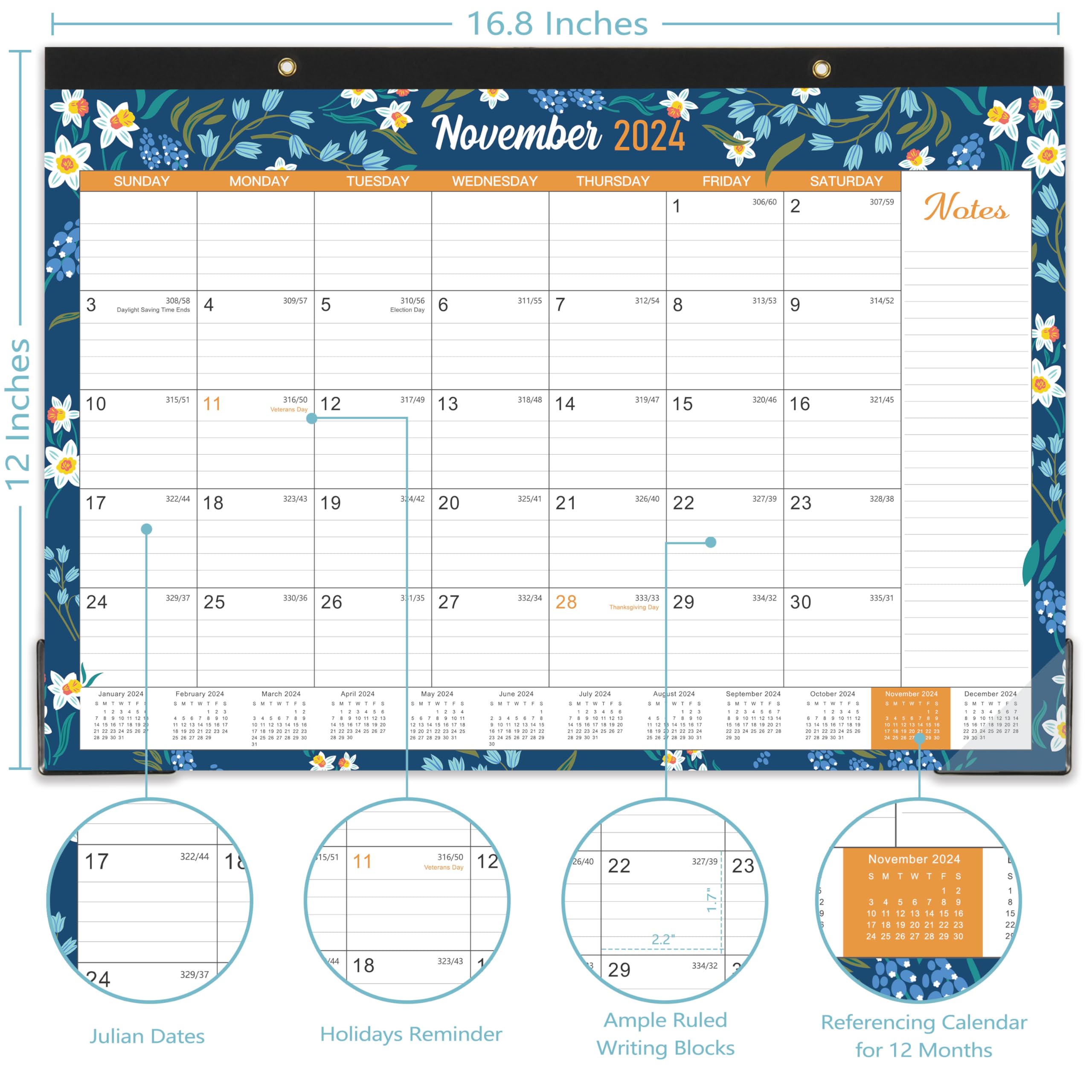 Snapklik.com : 2024 Desk Calendar - 2024 Calendar From January 2024 ...