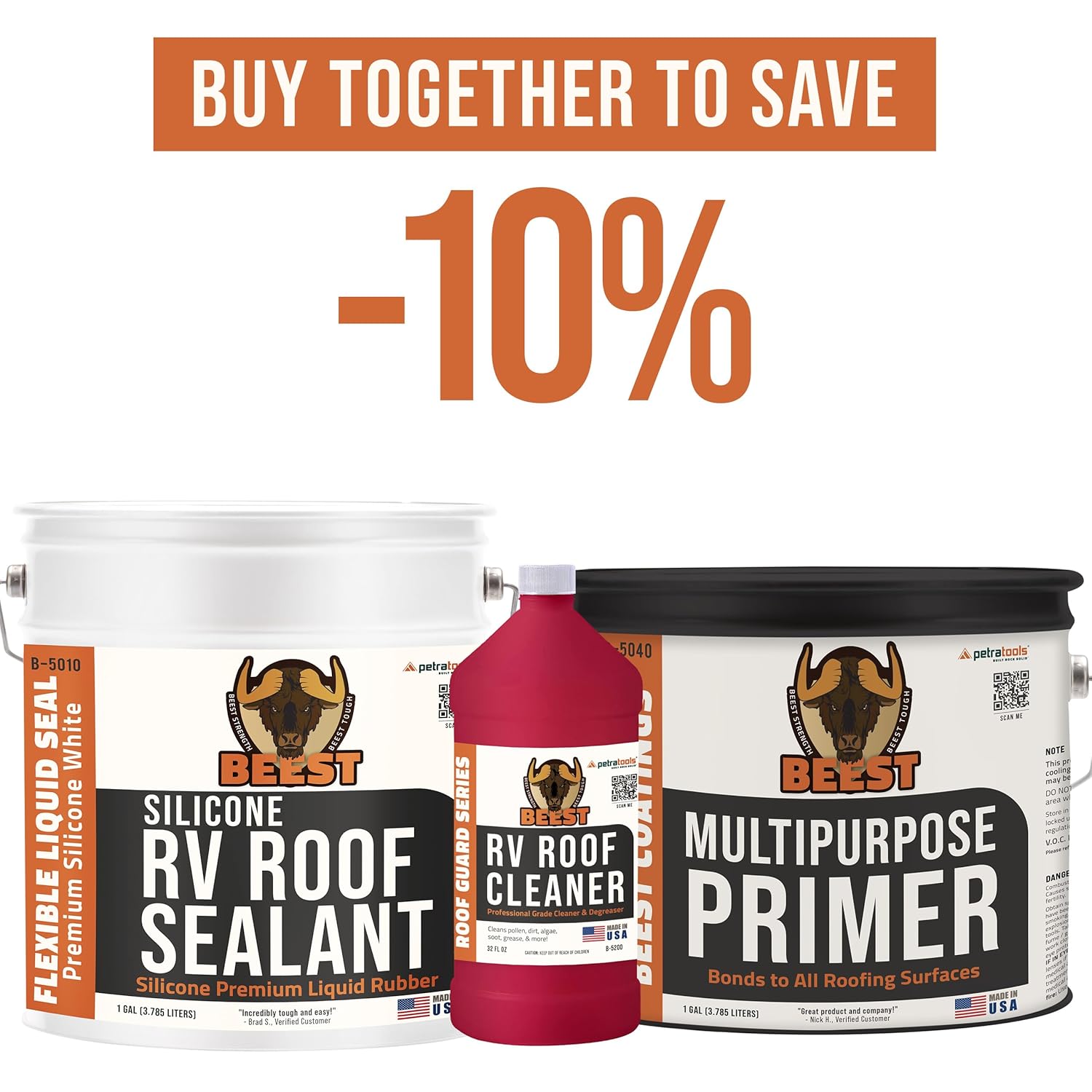 Amazon.com: BEEST RV Roof Sealant White (Silicone Liquid Rubber Coating ...