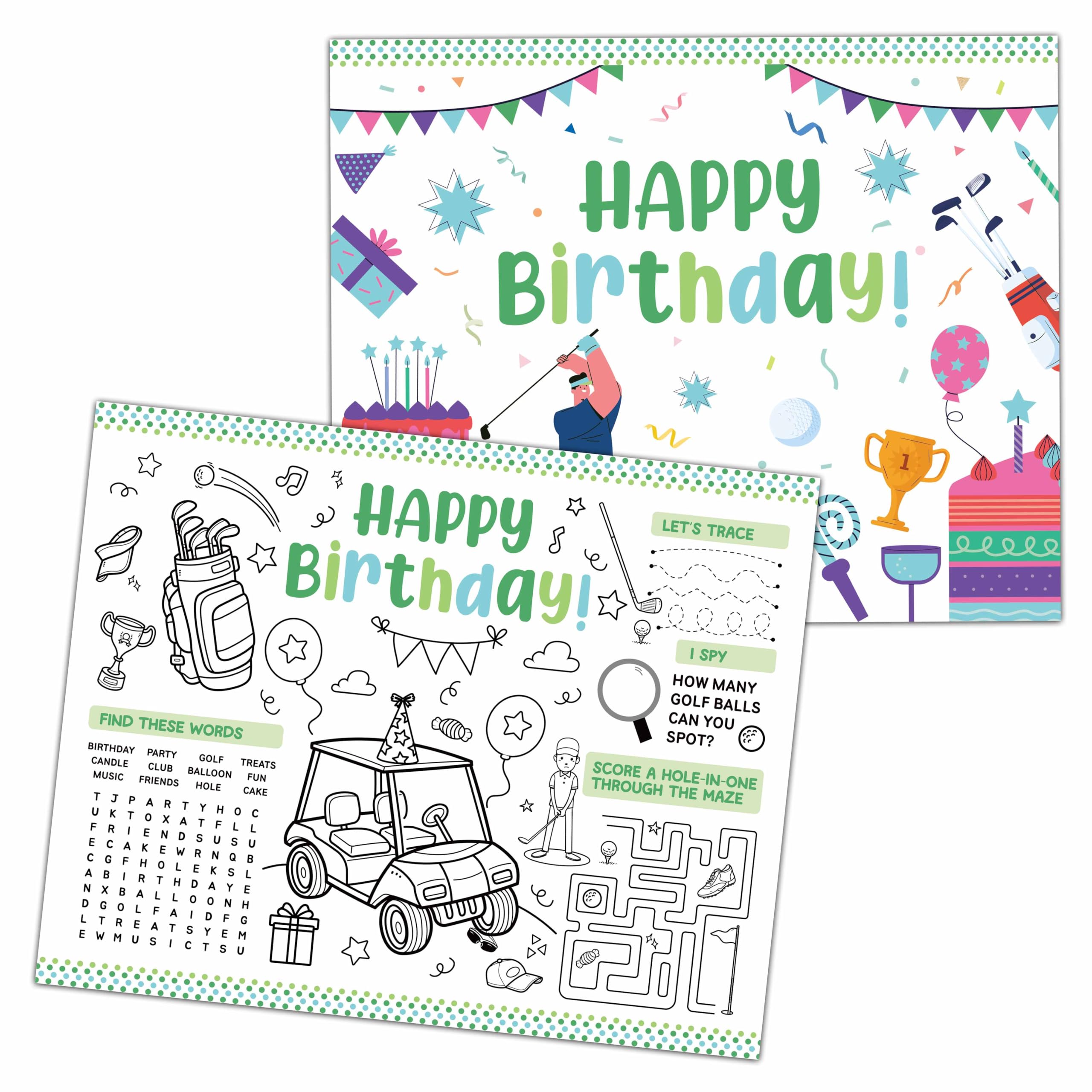 Golf Birthday Coloring Pages Golf Coloring Pages To Print Free
