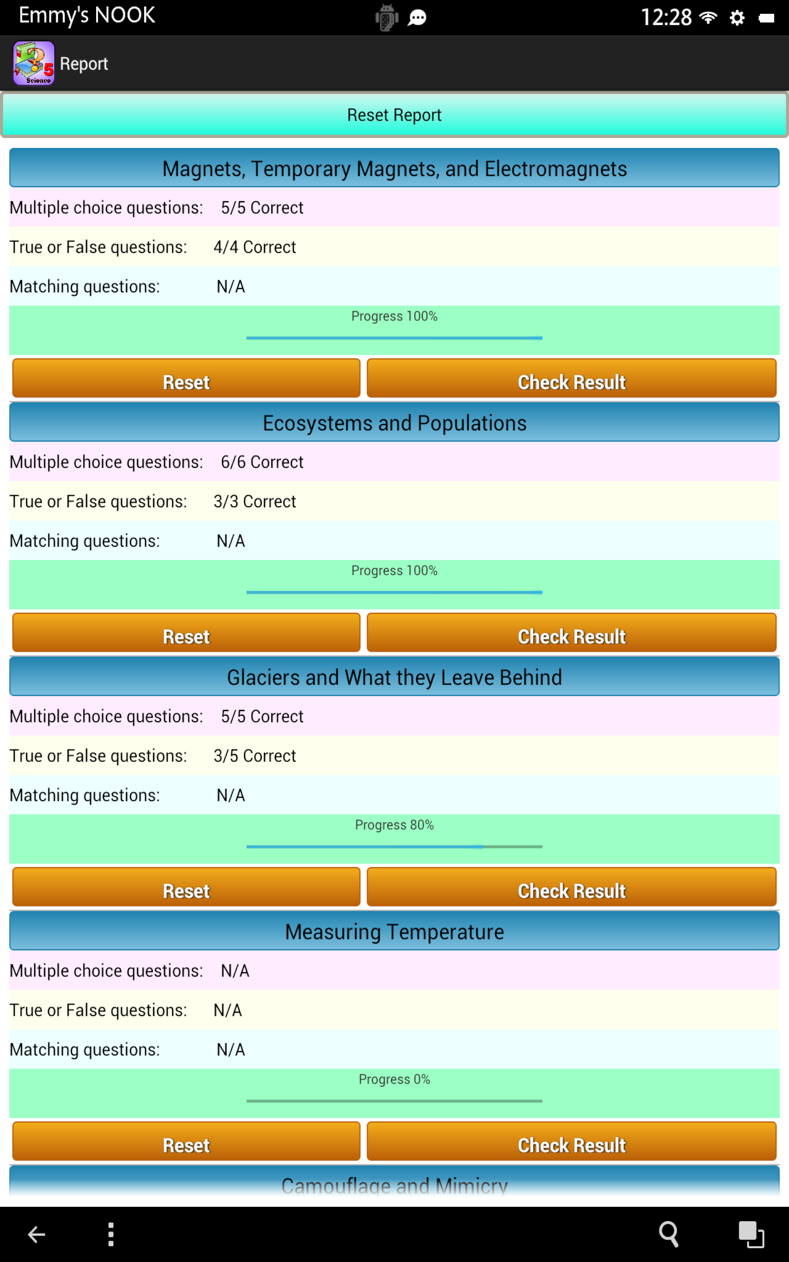5th Grade Science Reading Comprehension - App on Amazon Appstore