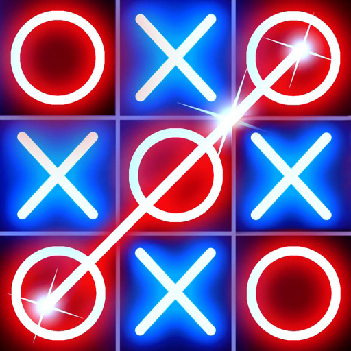 Tic Tac Toe Glow - 2 Players - XOXO - App on Amazon Appstore