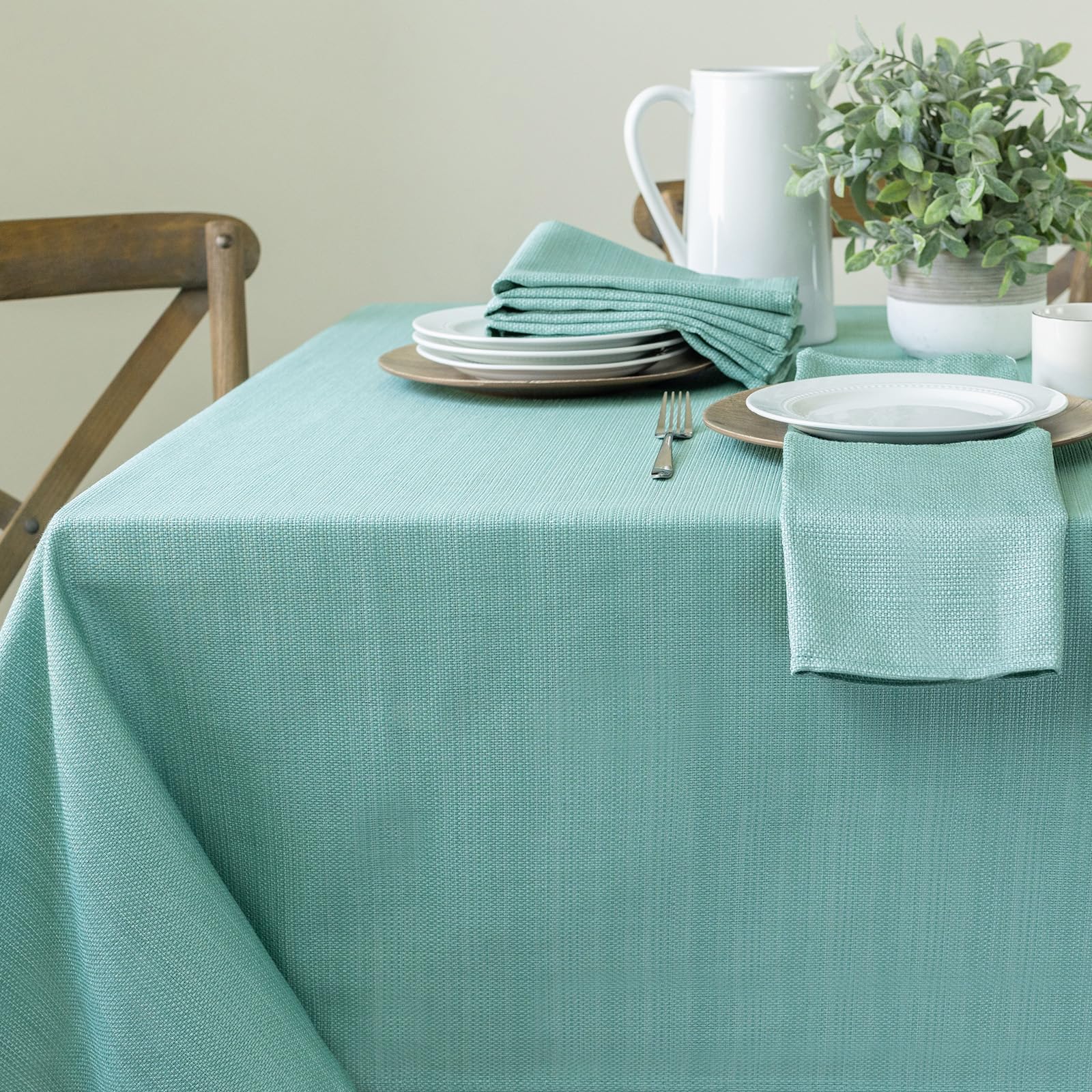 Snapklik.com : Benson Mills Textured Fabric Table Cloth, For Everyday ...
