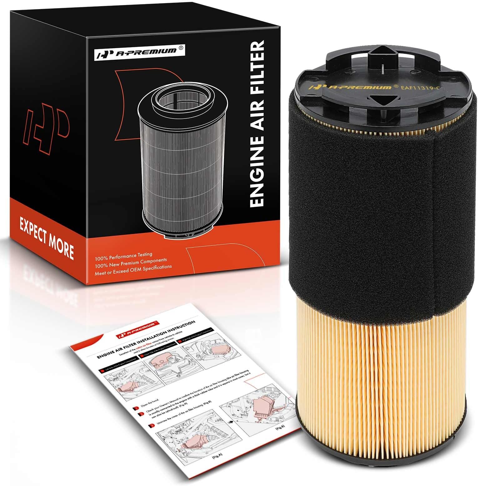 Amazon.com: A-Premium Engine Air Filter Compatible with Volvo XC90 2003 ...