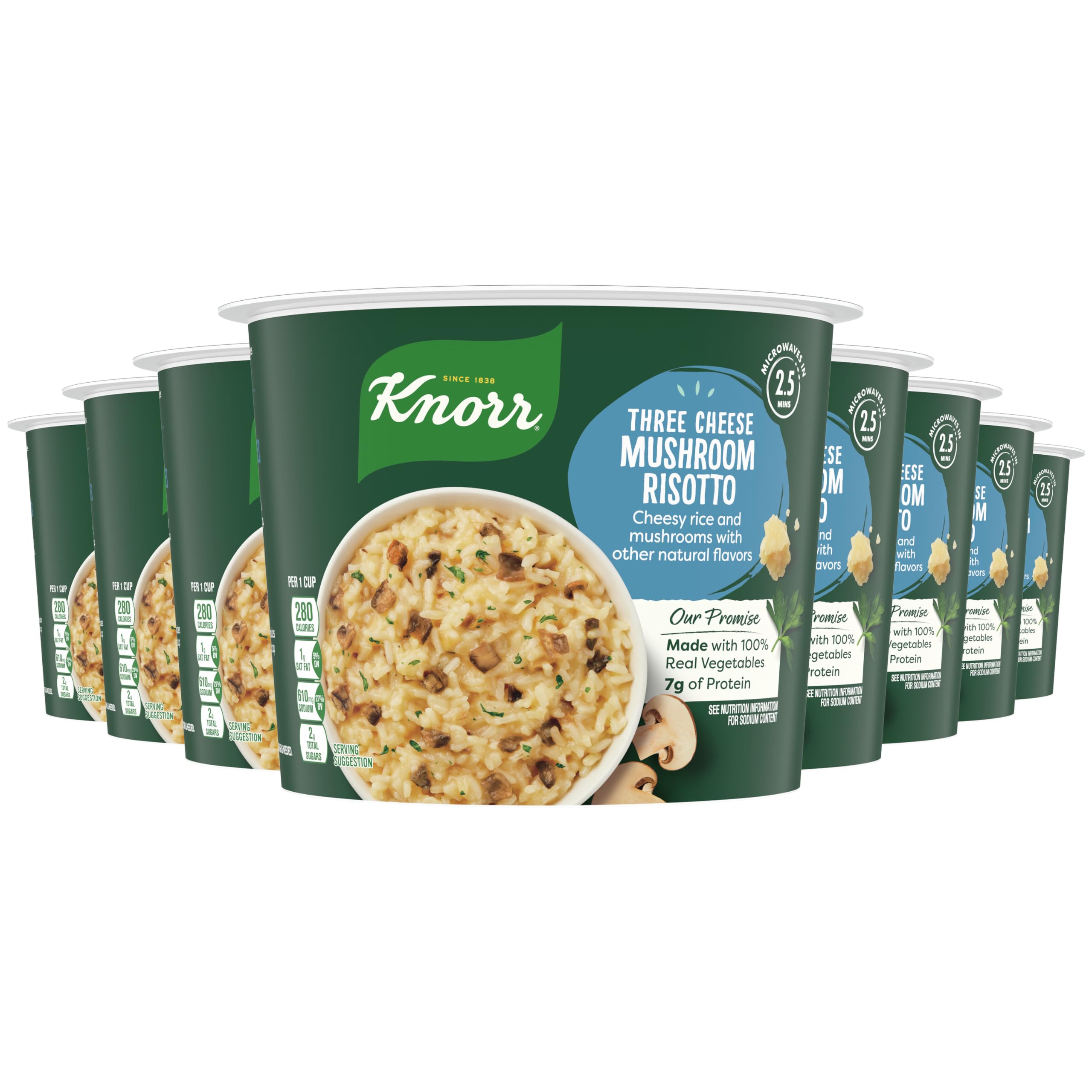 Amazon.com : Knorr Rice Cup 3 Cheese Mushroom Risotto 8 ct Delicious ...