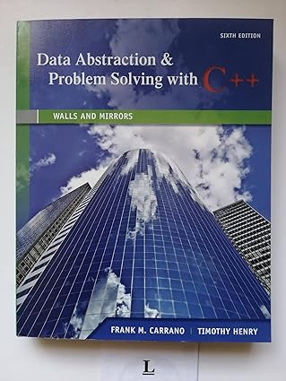 Amazon.com: Data Abstraction & Problem Solving with C++: Walls and Mirrors (6th Edition ...