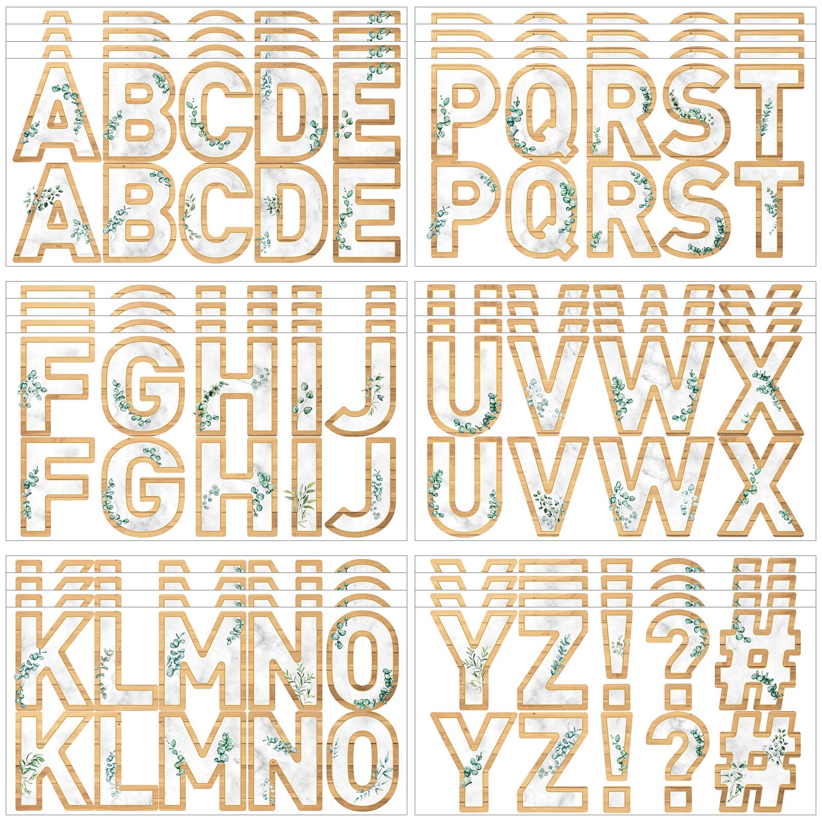 Snapklik.com : Chinco 232 Pcs 24 Sheets Large Letter Stickers 2.5 Inch ...