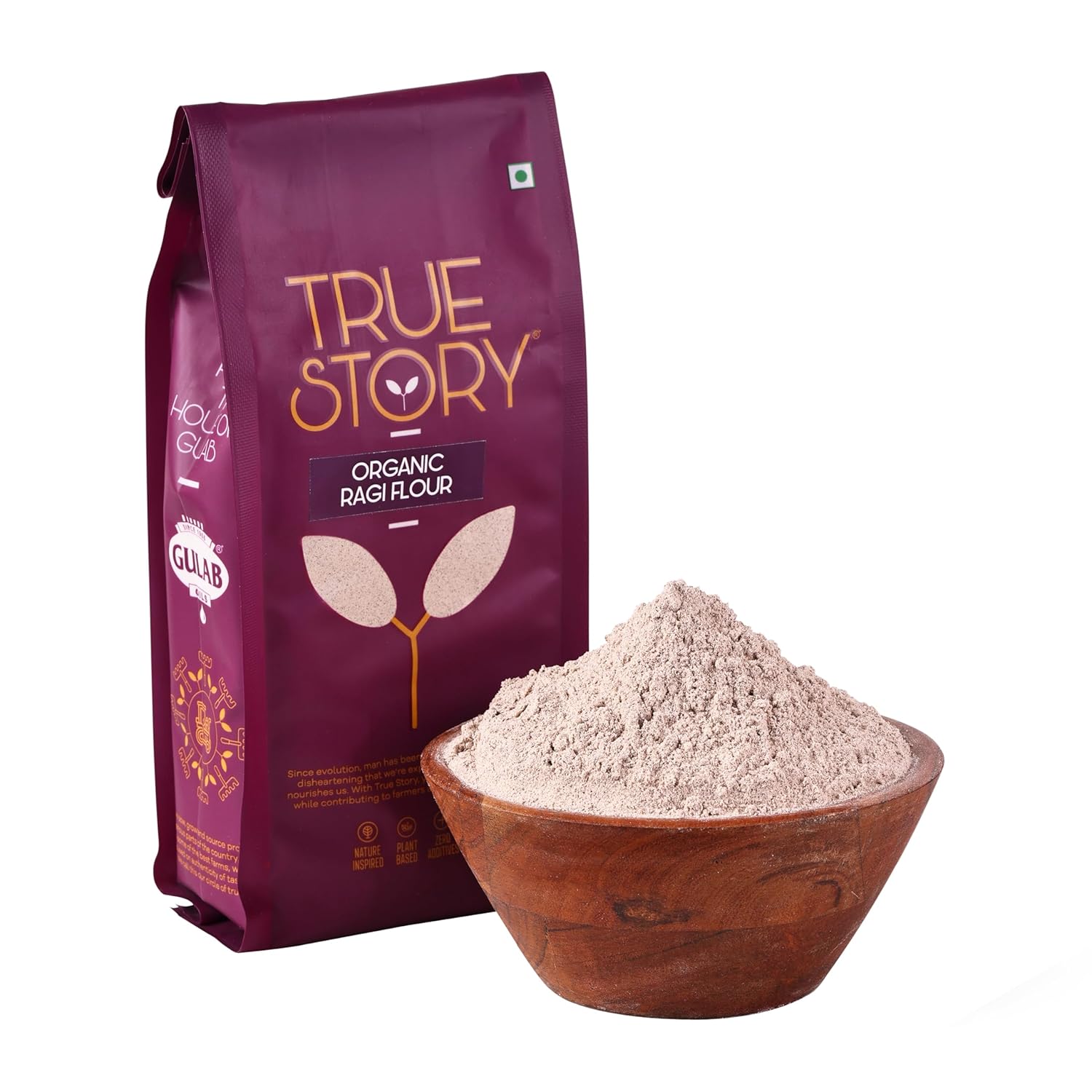 True Story Organic Ragi Flour | 500 grams | 100% Certified Organic ...