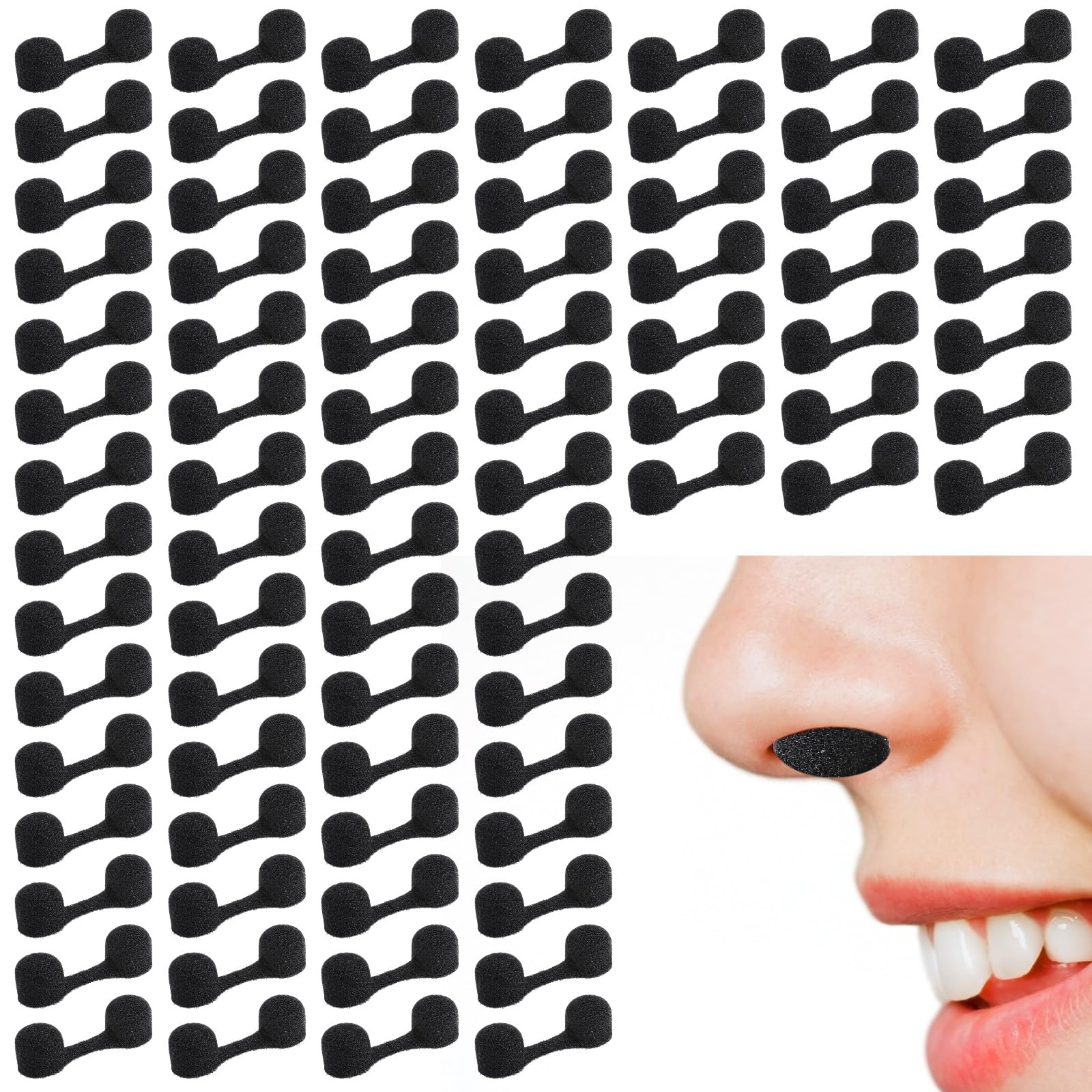 Snapklik.com : Dimeho 50 Pieces Nose Plug Filter Disposable Nose Dust ...