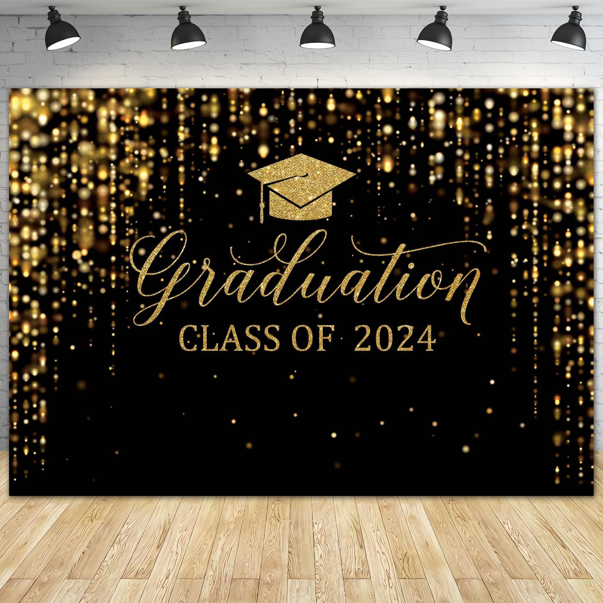 Amazon.com : LB 7x5ft Graduation Backdrop Vinyl Class of 2024 ...