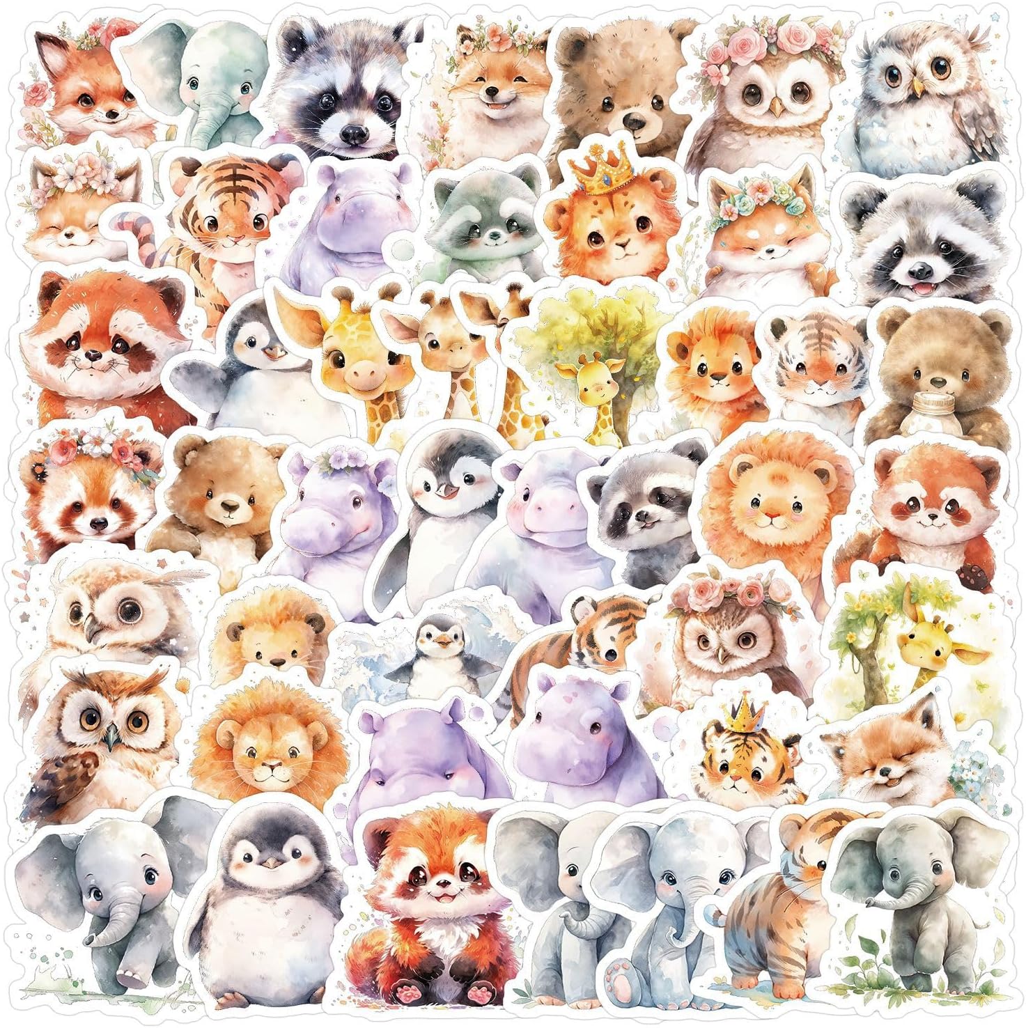 PNGIF Kawaii Aesthetic Sticker 60 Stück Wasserfeste Anime Aufkleber für ...