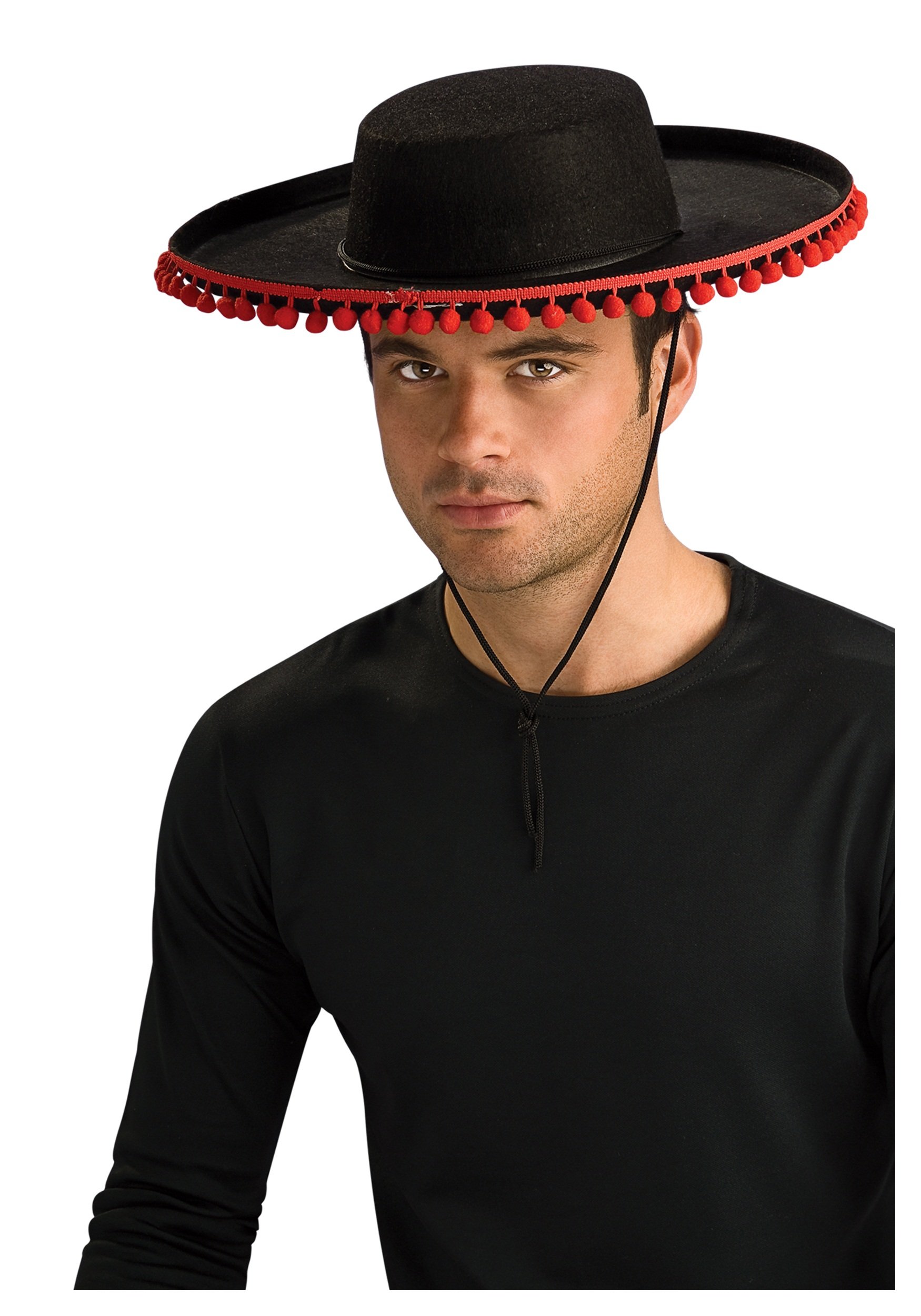 Snapklik.com : Spanish Hat w/Pom-Poms For Adults