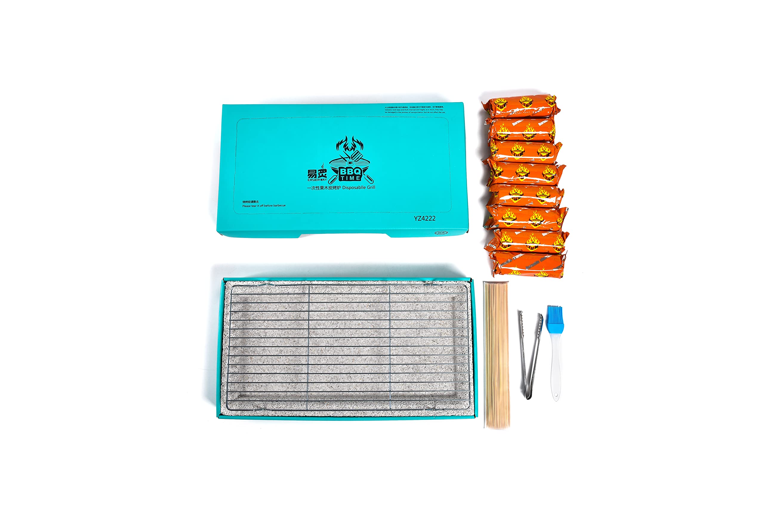 Amazon.com: Disposable Grill, Portable Charcoal Grill, Barbecue ...