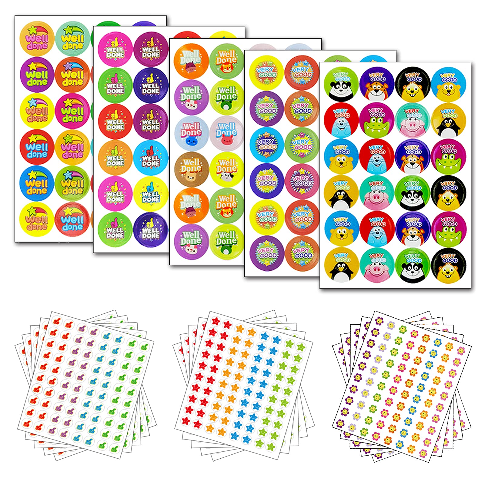 Buy 3240 Teacher Reward Stickers for Kids, MaehSab Classroom Cute Small ...