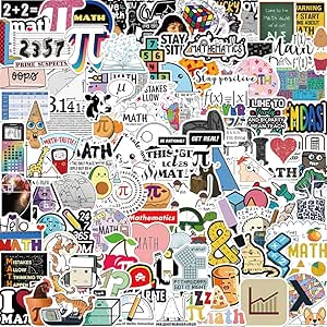 LYLSDSB Math Stickers 108Pcs Waterproof Funny Arithmetic Stickers for ...