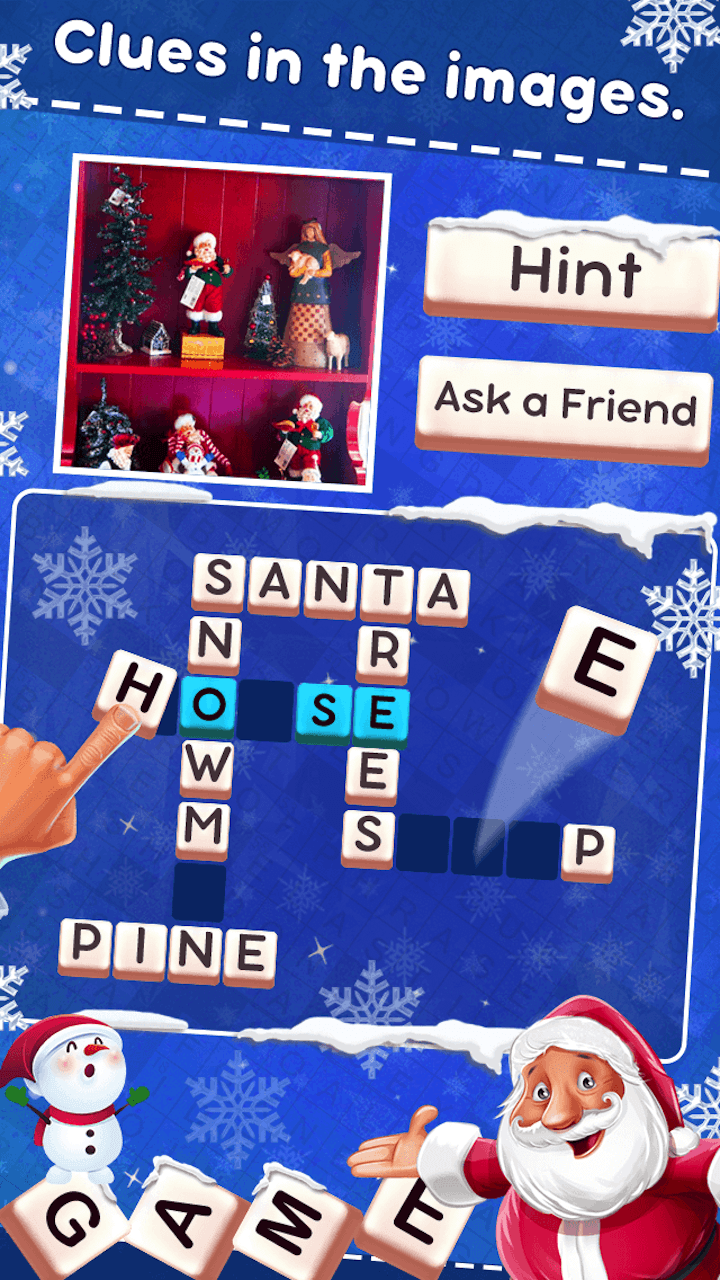 Christmas Word Cross - 1 Clue Picture Puzzle:Amazon.com:Appstore for ...