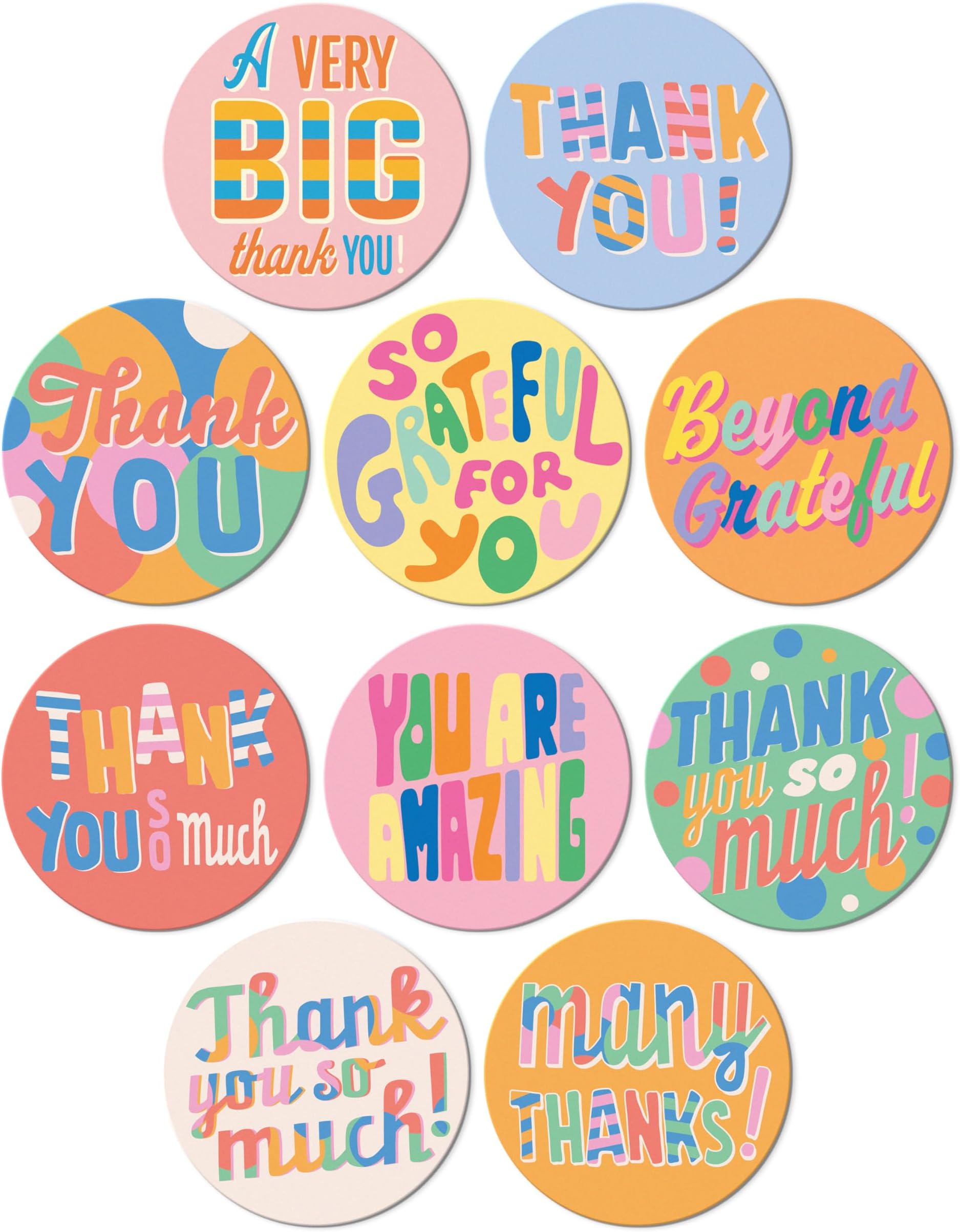 Amazon.com: Thank You for Your Order Stickers, Cute Pink Floral Rainbow ...
