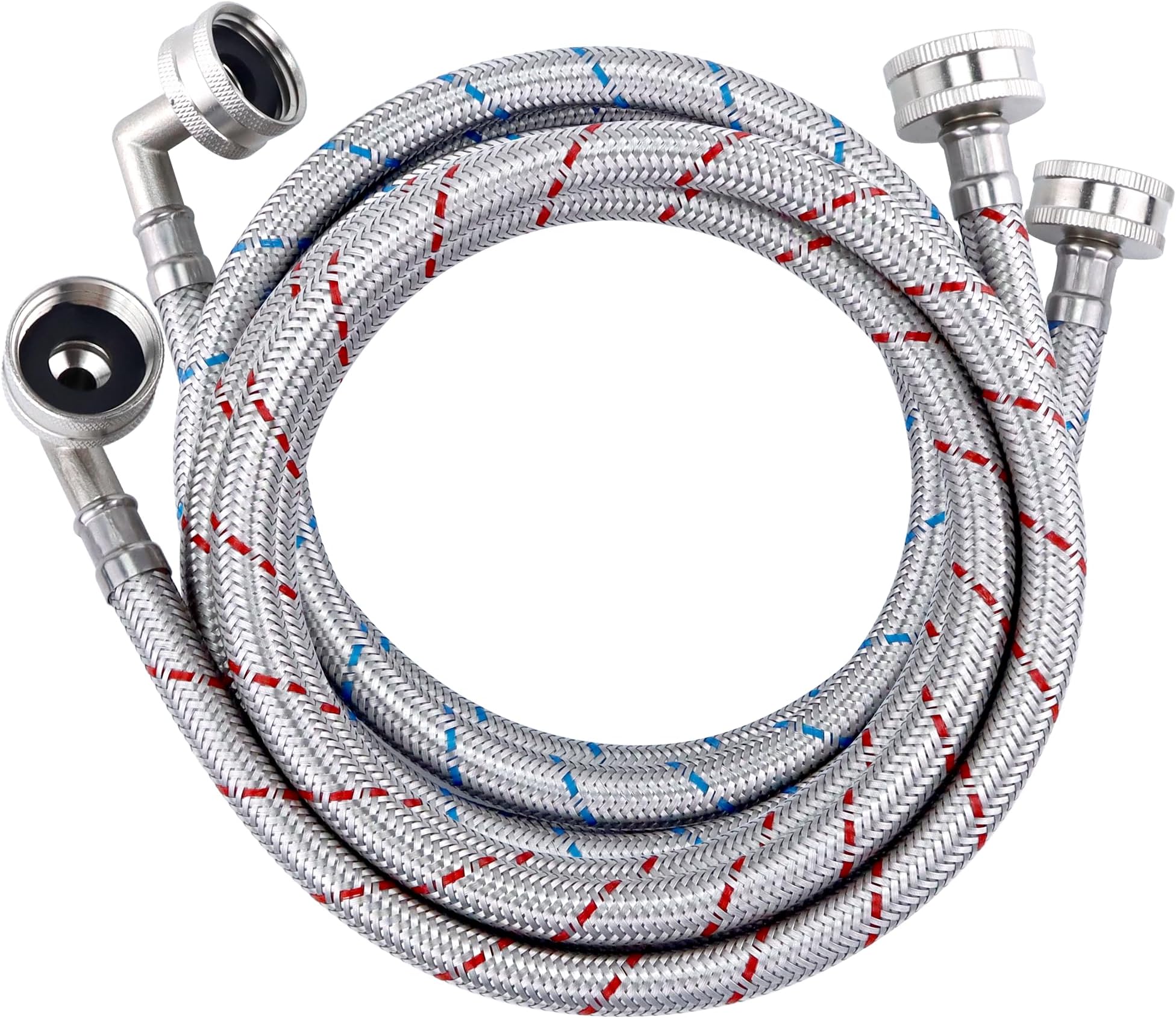Amazon.com: Eastman 48378 Braided Stainless Steel Washing Machine Hoses ...