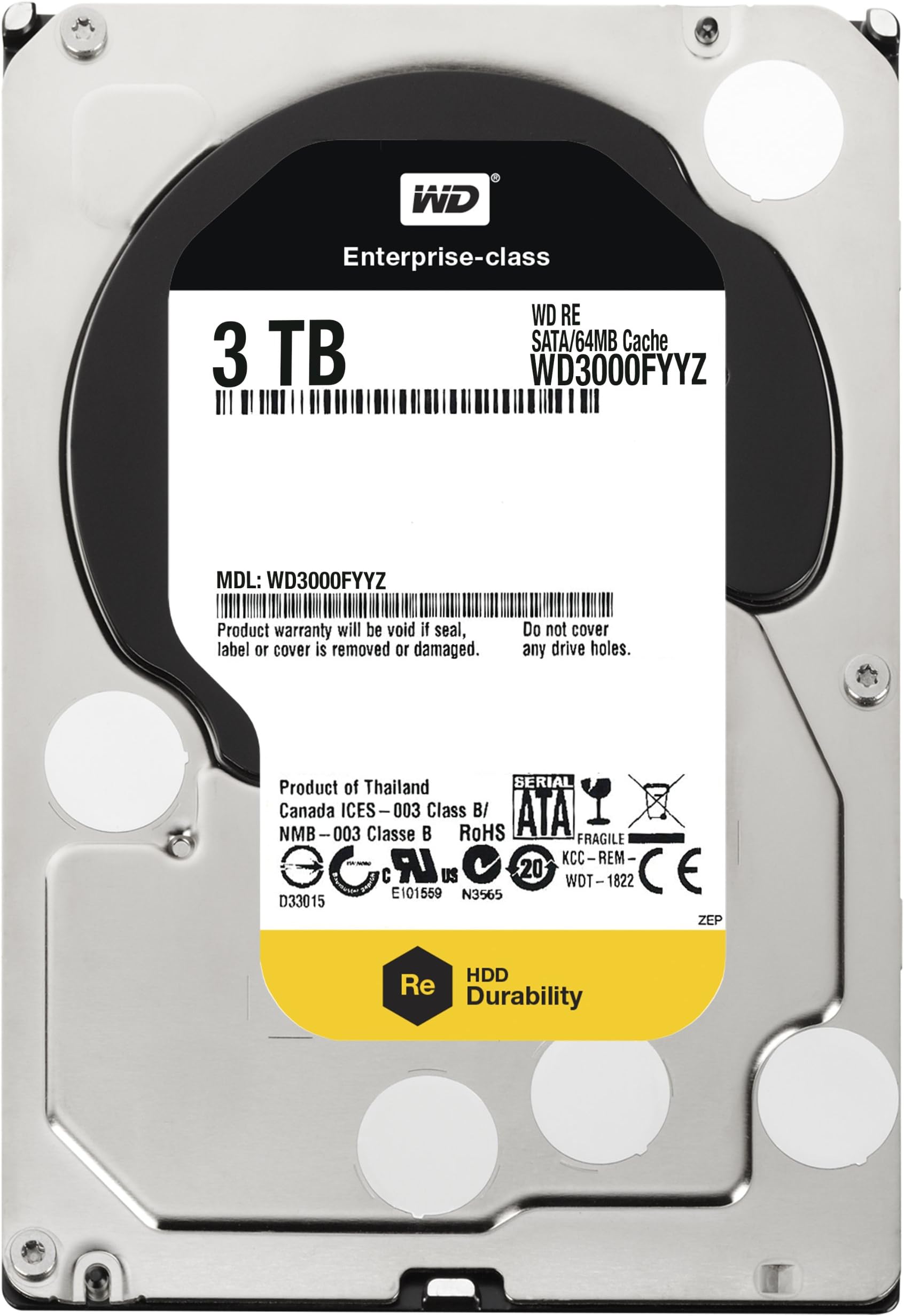 Amazon.com: Western digital RE 3 TB Enterprise Hard Drive: 3.5 Inch ...