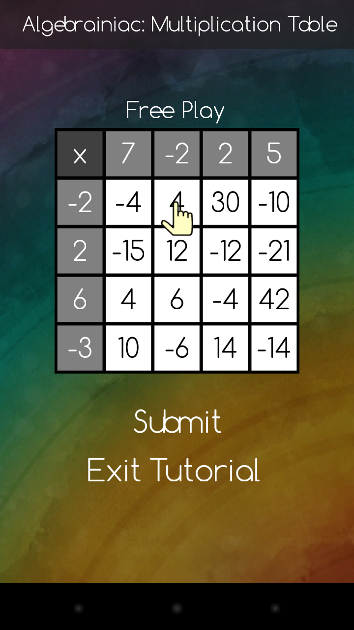 Algebrainiac: Multiplication Table - App on Amazon Appstore