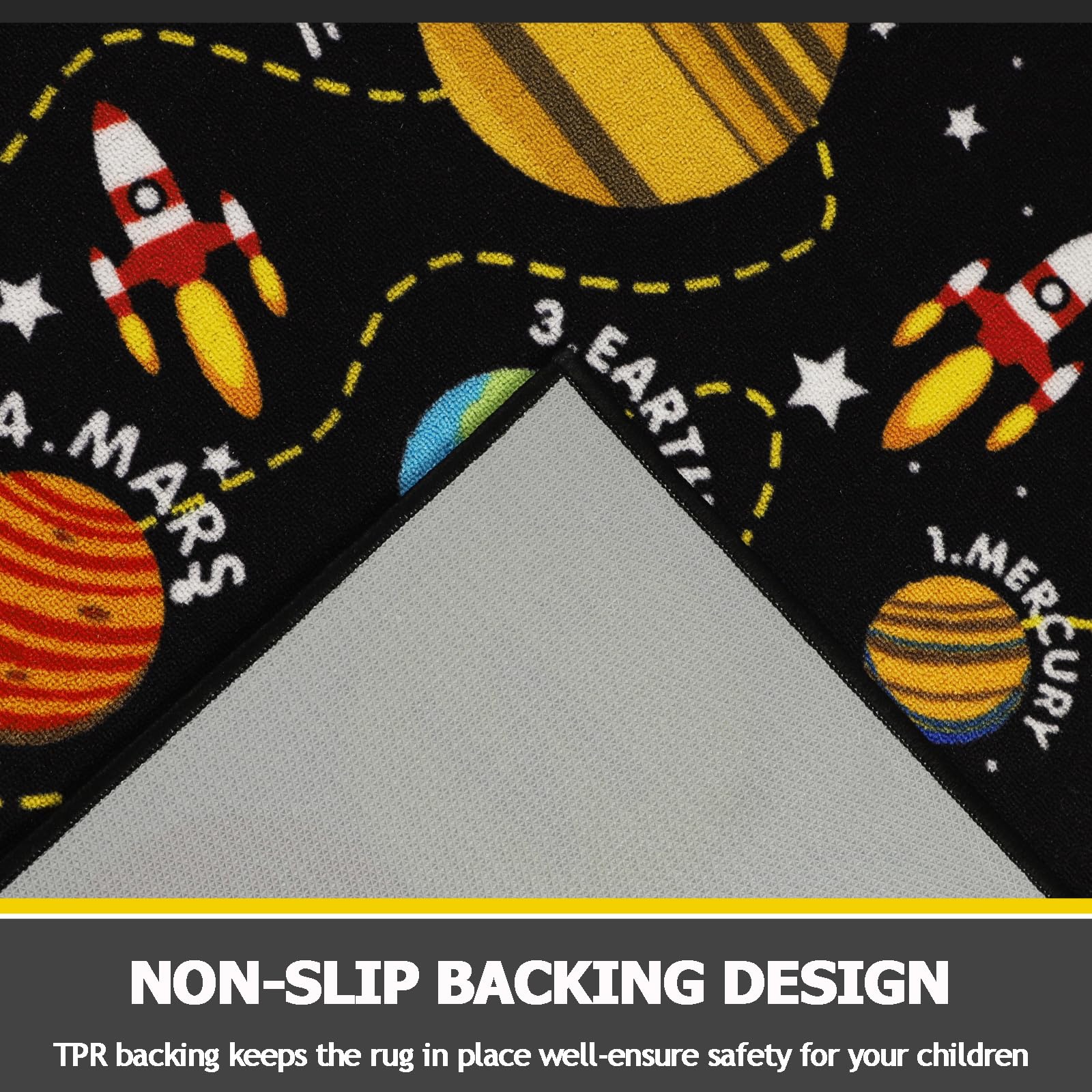 Snapklik.com : Solar System Classroom Rug Elementary 66x98 Outer Space ...
