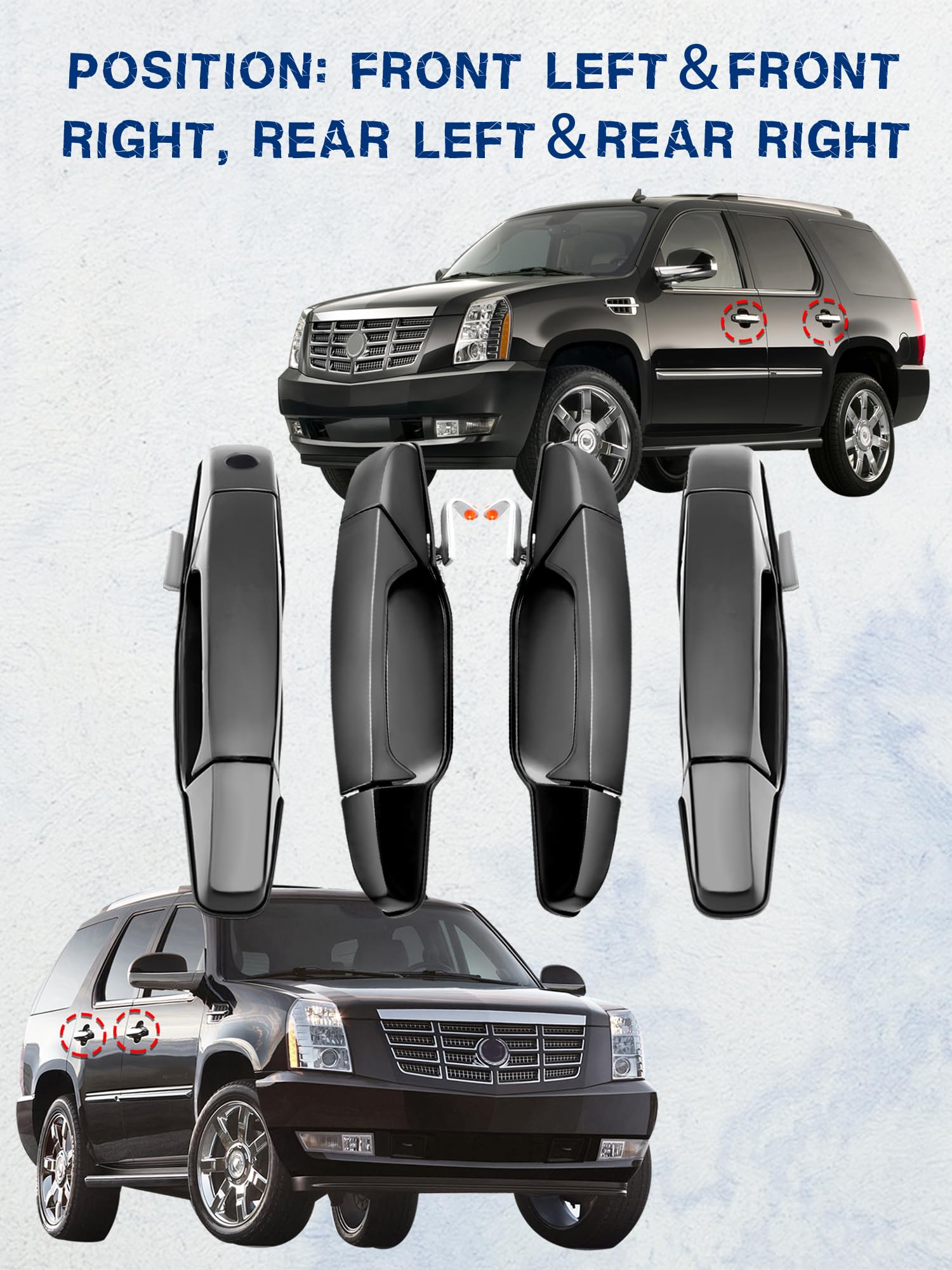 Snapklik.com : Reeoutdoor Front Rear Left & Right Exterior Door Handle ...