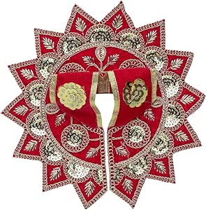 Aditri Creation Pink Ladoo Laddu Gopal Dress Cloth Bhagwan Poshak of Indian God Bal Krishna Dev ...