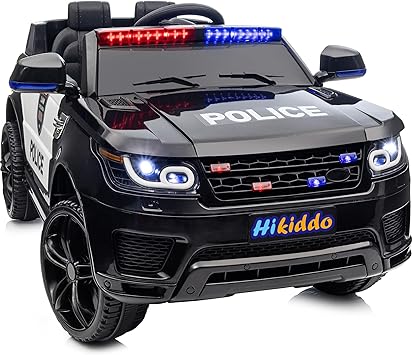 Amazon.com: Hikiddo 24V Electric Police Ride-On Car for Kids, Ride-On Toy Kids Car w/Parental ...