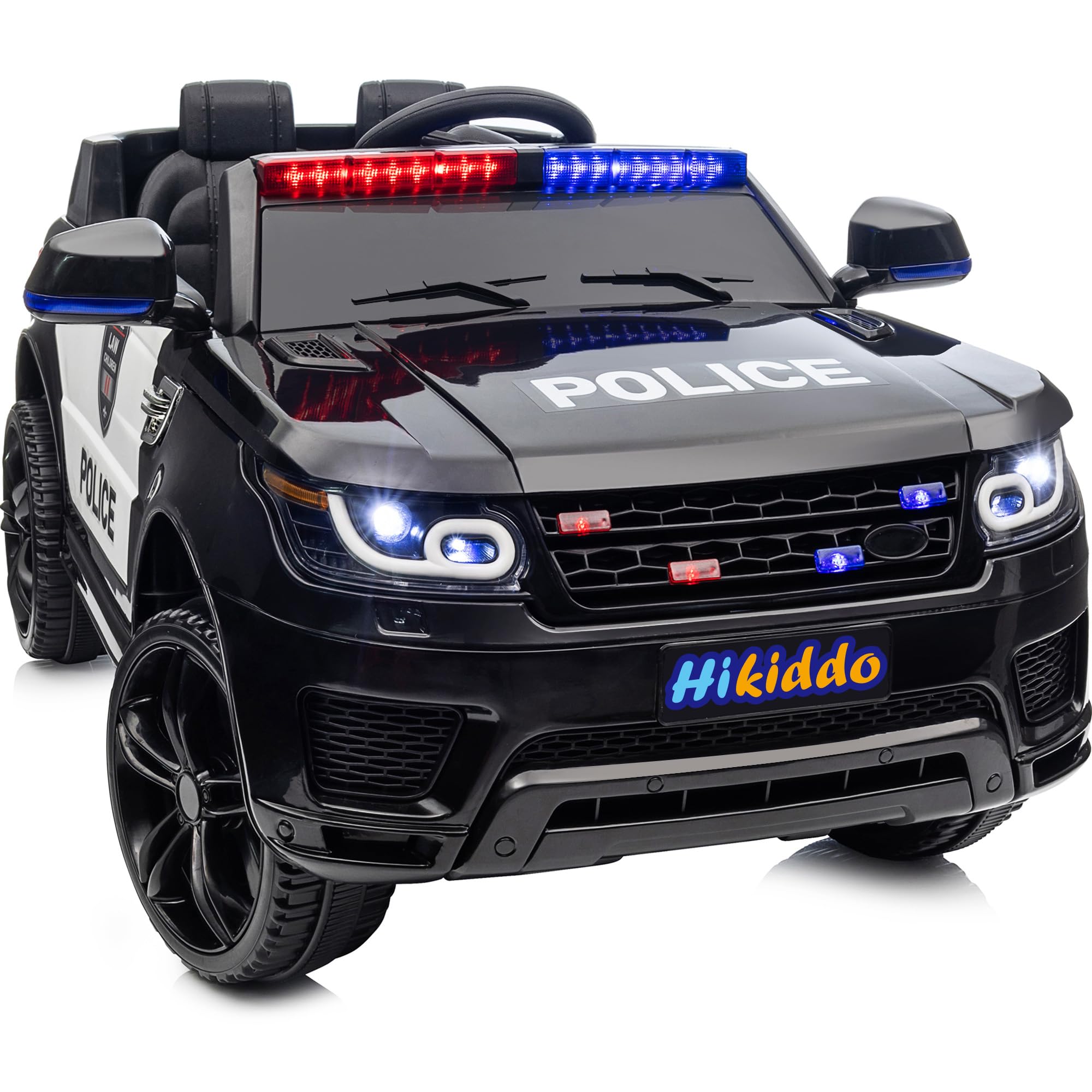 Amazon.com: Hikiddo 24 Volt Electric Police Car Ride-on for Kids, 24V ...