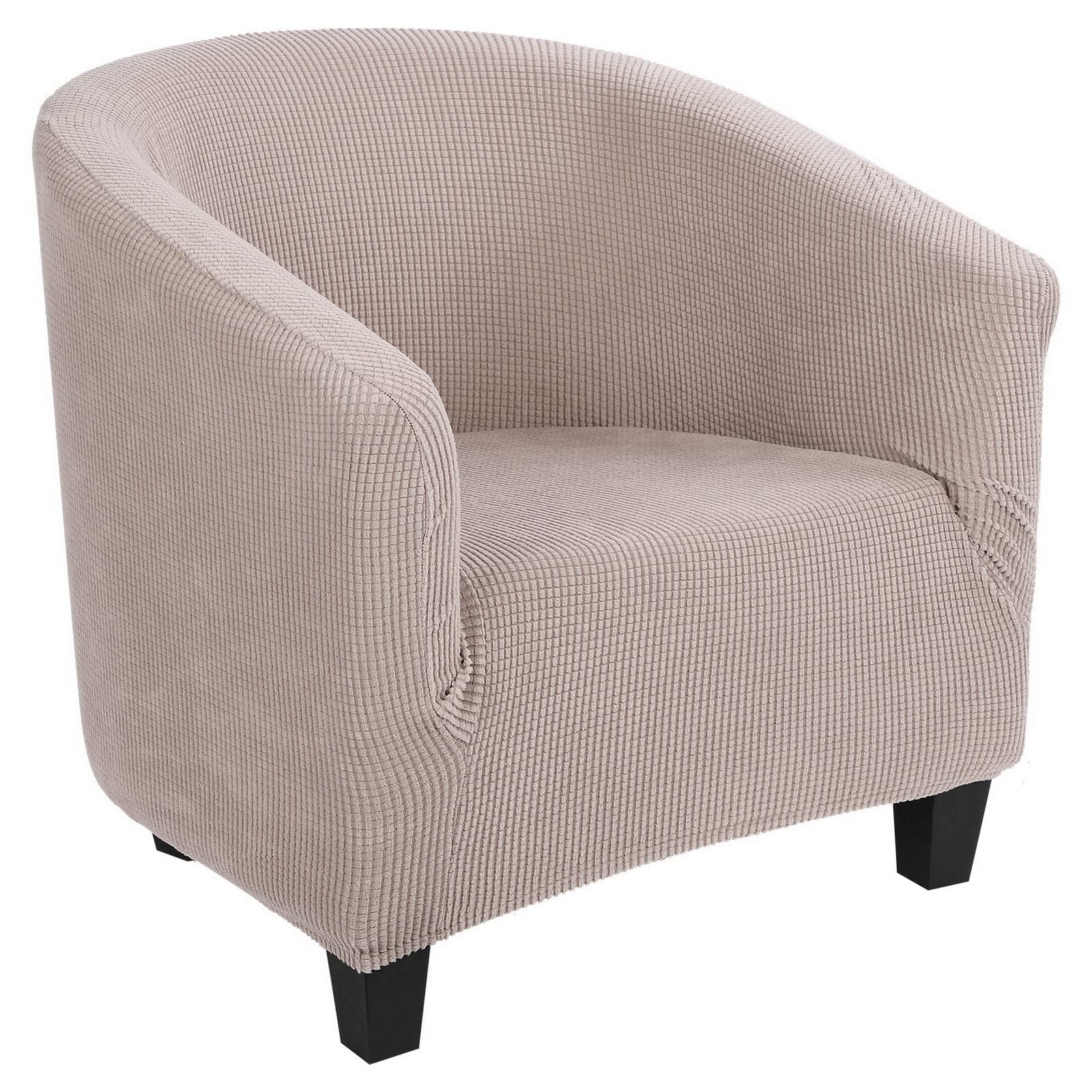 SearchI Club Chair Slipcover Stretch Barrel Chair Covers Jacquard Tub ...