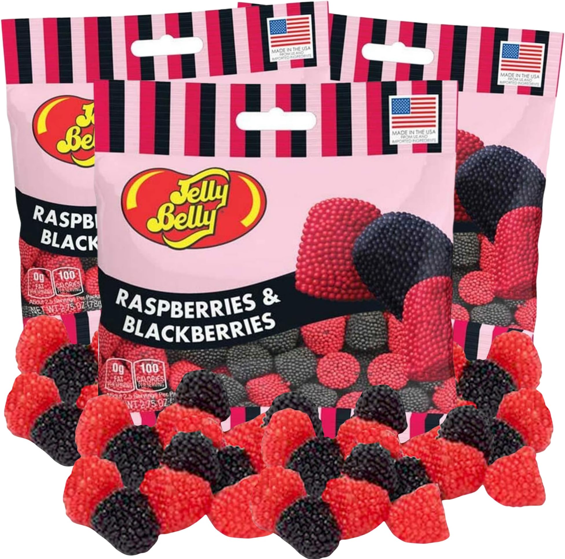 Amazon.com : Needzo Jelly Bean Raspberries and Blackberries Grab and Go ...