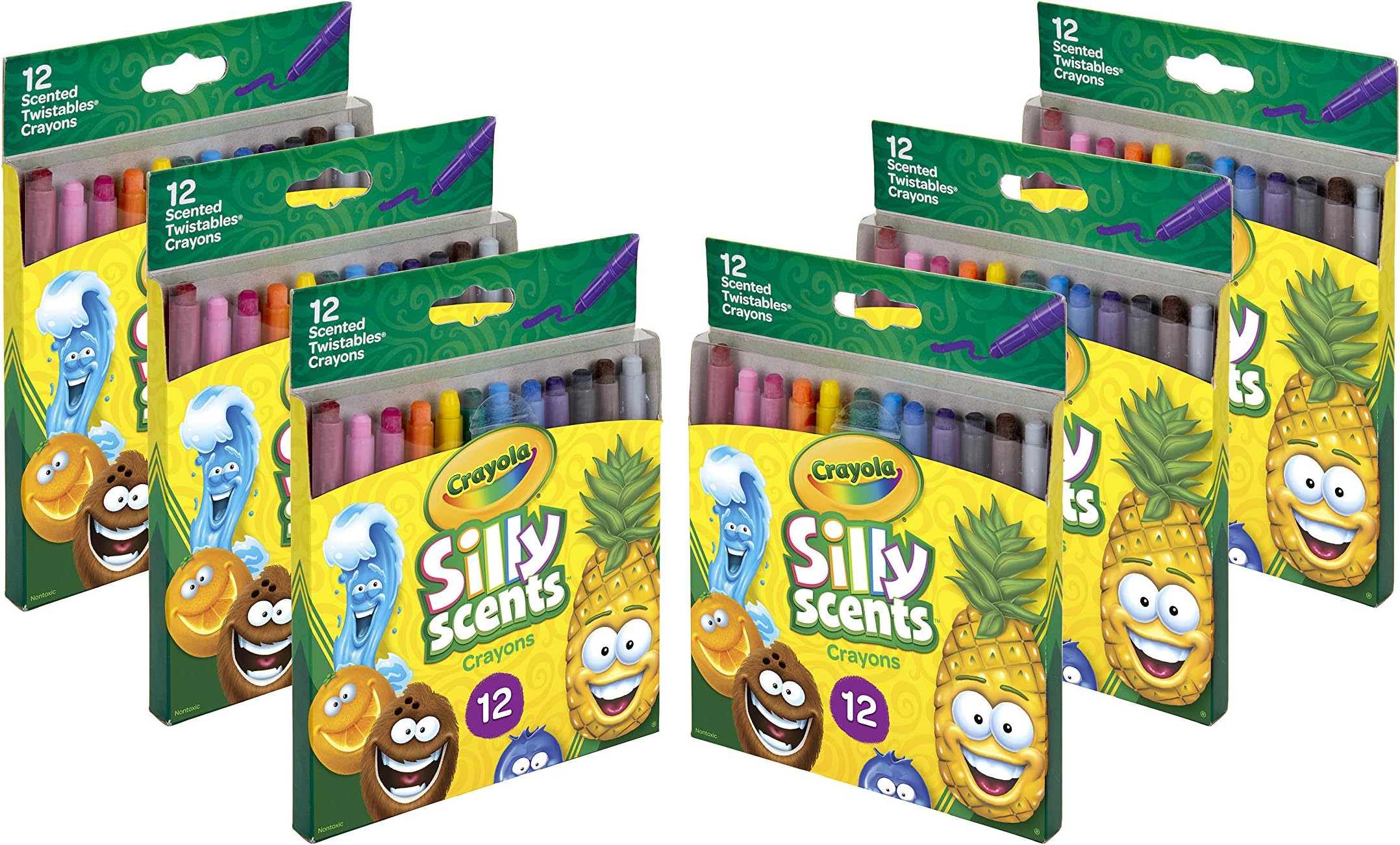 Amazon.com: Crayola Silly Scents Twistables Crayons, 12 Count, Coloring ...