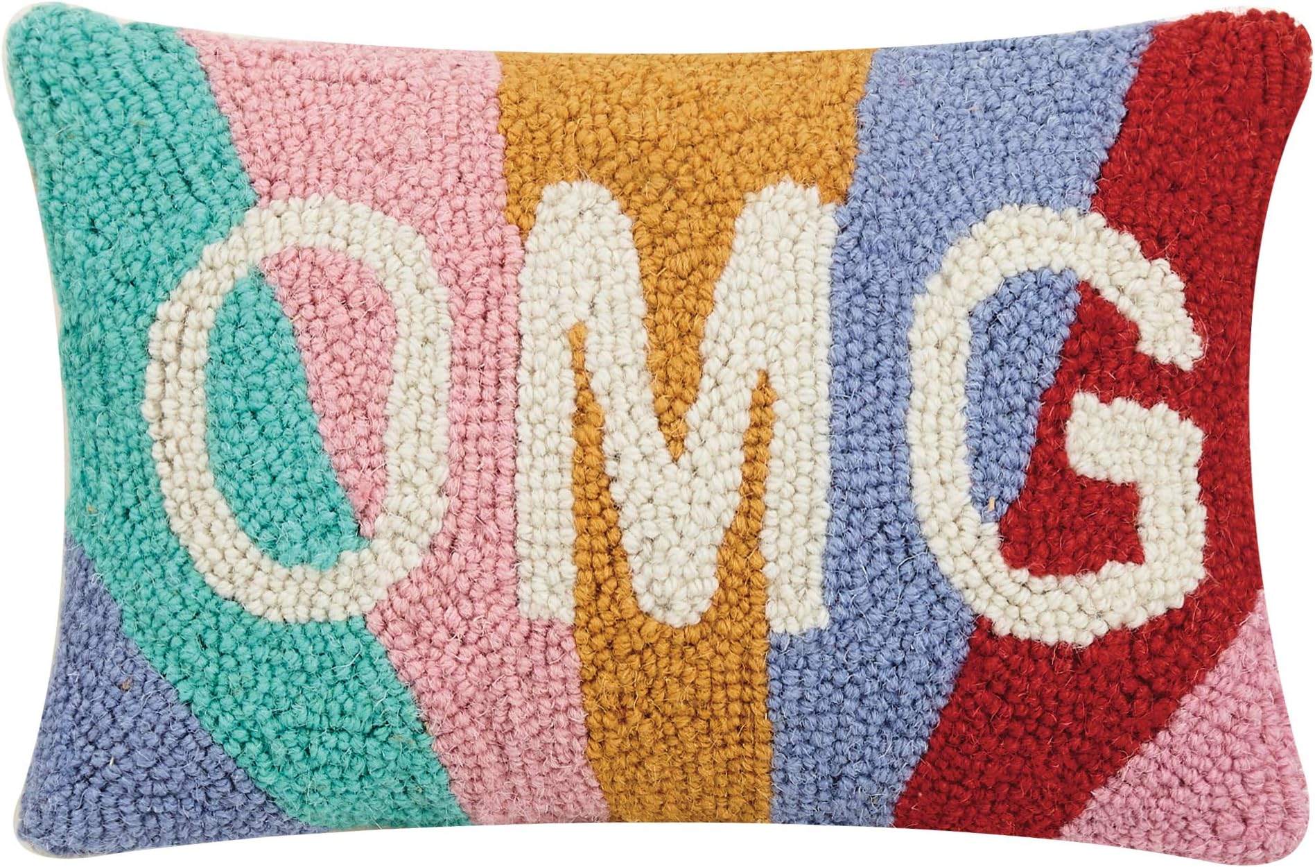 Amazon.com: Peking Handicraft Darlin Hook Pillow, 12-inch Length, Wool ...