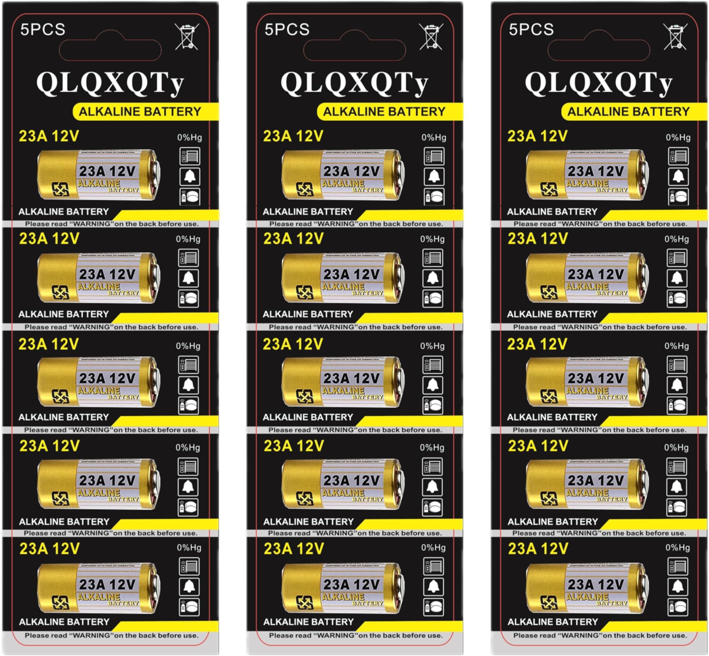 Amazon.com: LiCB A23 23A 12V Alkaline Battery (5-Pack) : Health & Household