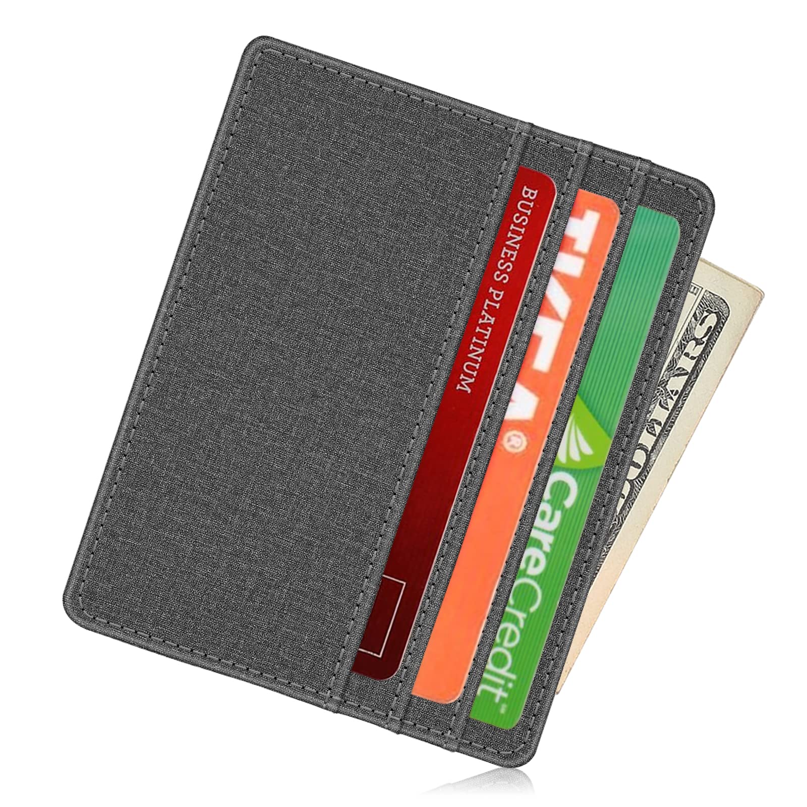 Snapklik.com : FINTIE Slim Minimalist Front Pocket Wallet, RFID ...