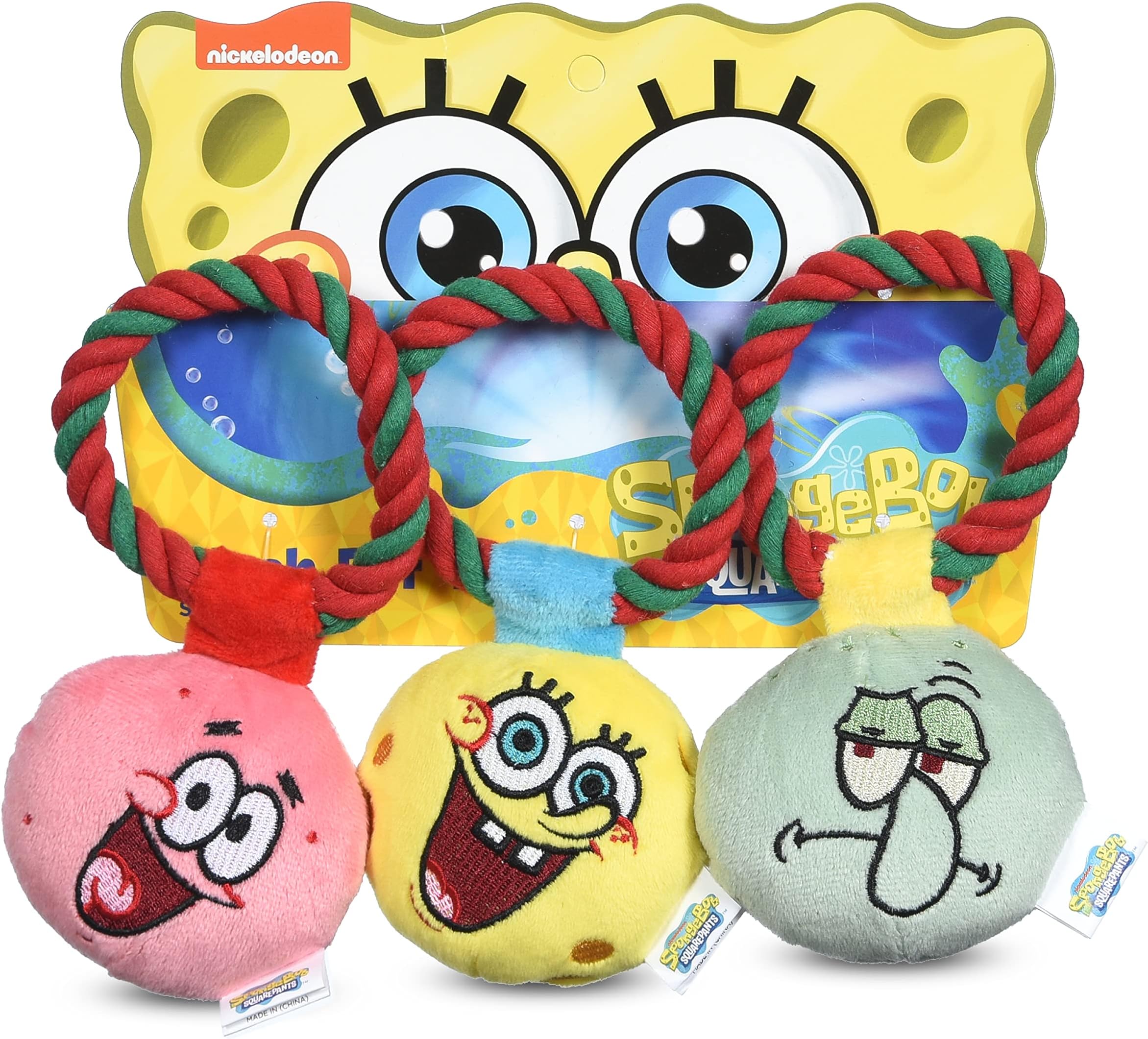 Amazon.com : SpongeBob SquarePants for Pets 3 Pc Holiday Ornaments ...