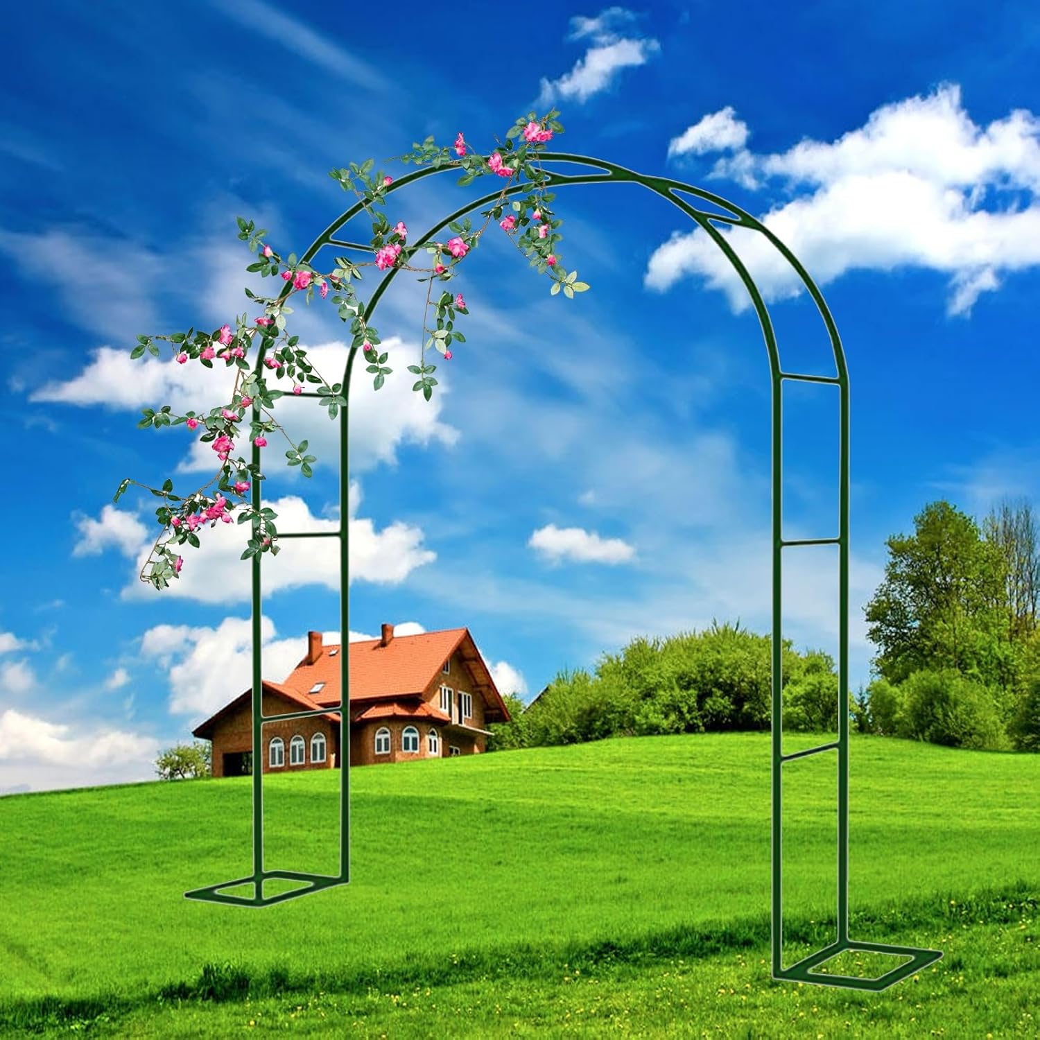 Amazon.com: YUGXTH Adjustable Steel Garden Arch, Rose Arch, Arch for ...