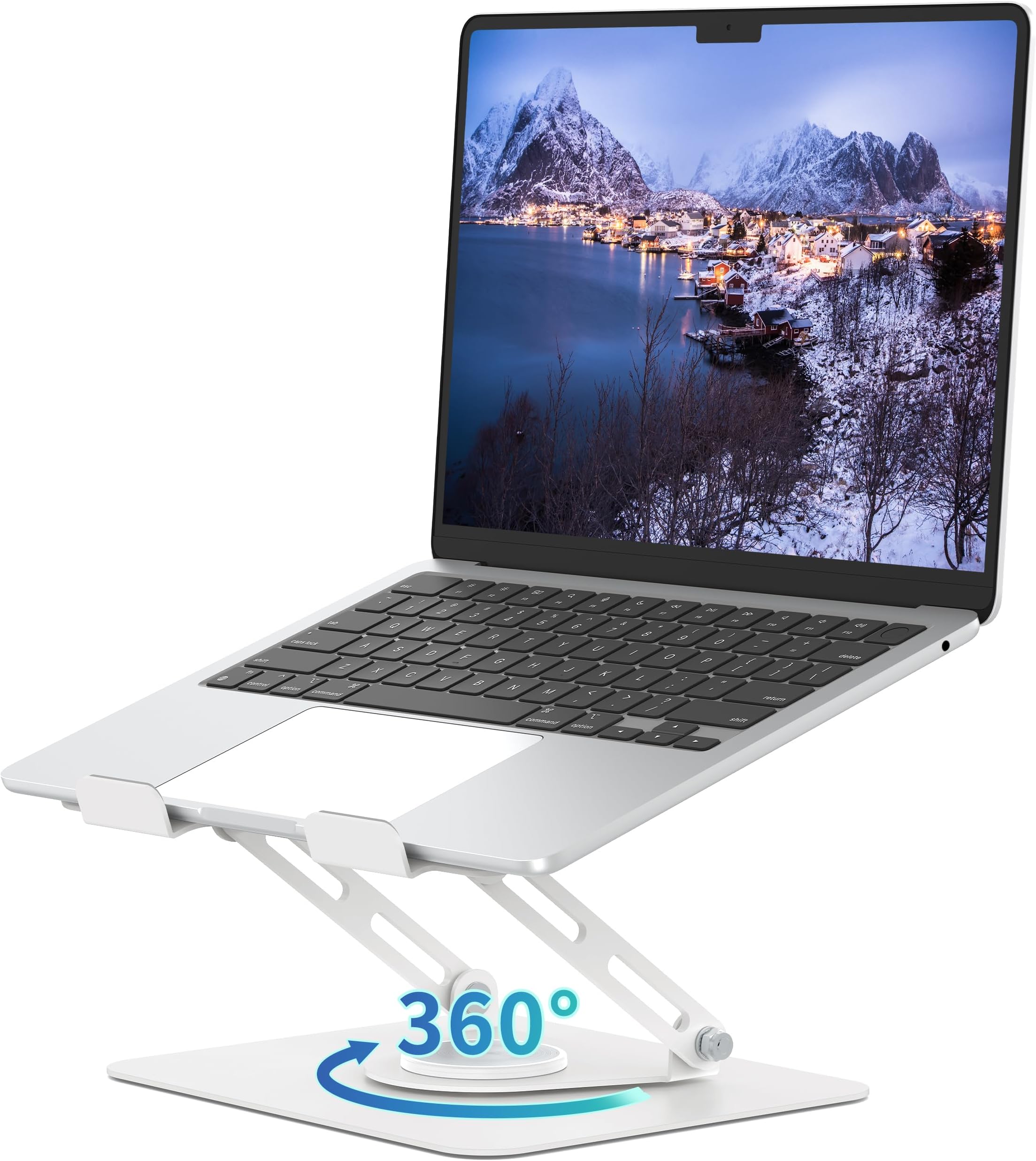Amazon.com: ivoler Adjustable Laptop Stand with 360° Rotating Base ...