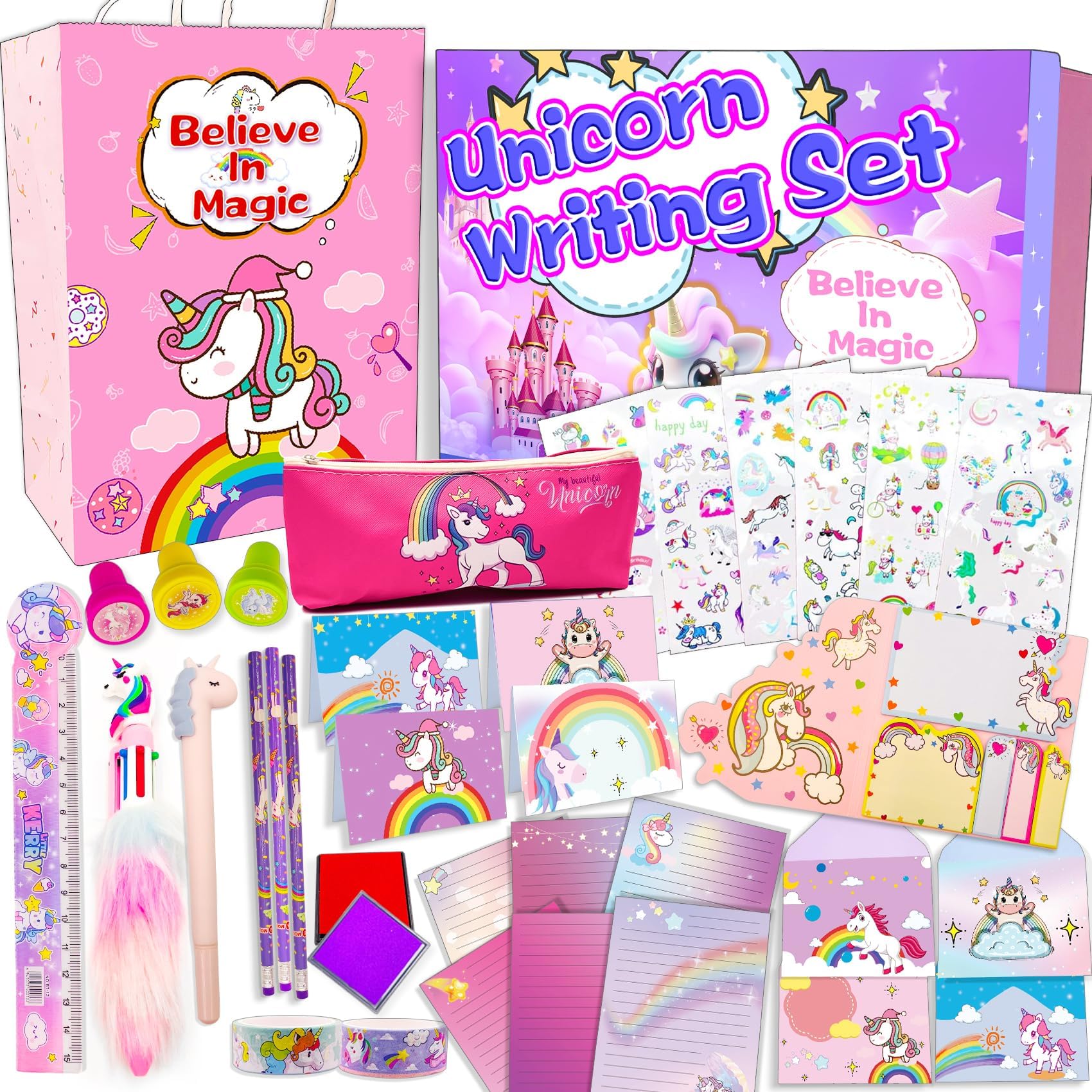 Amazon.com: Mermaid Stationery Set Gift for Girl - 20 Mermaid -Style ...