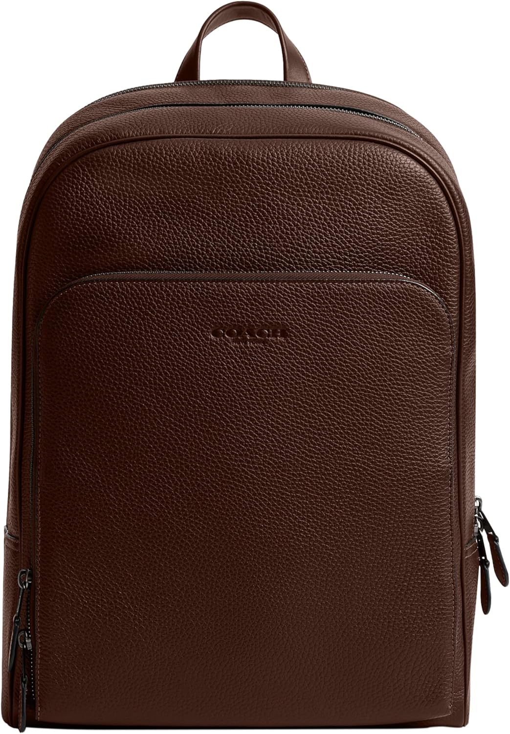 Amazon.com: Coach Men's Gotham Backpack in Pebble Leather, Maple, One ...