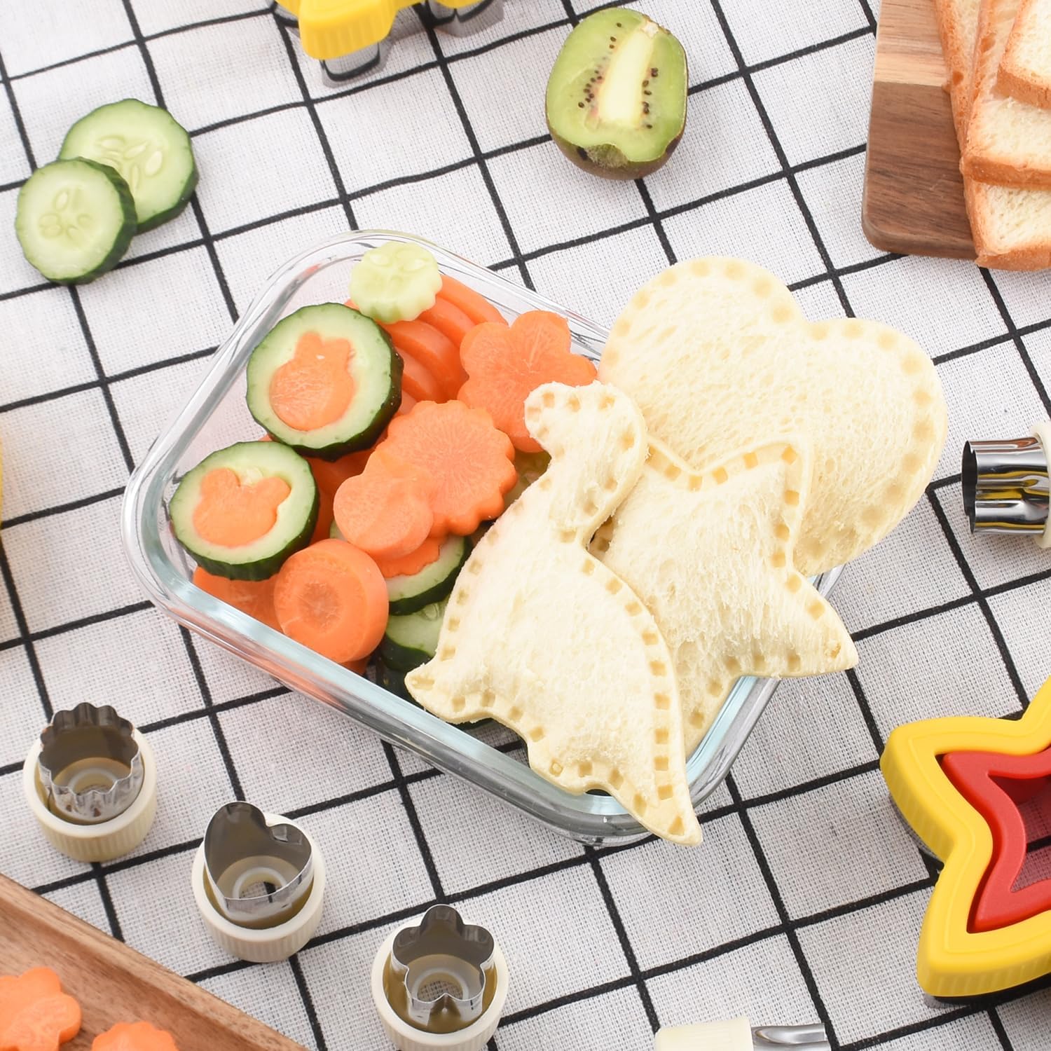 FASAKA Juego de 25 cortadores de sándwich, máquina para hacer ...