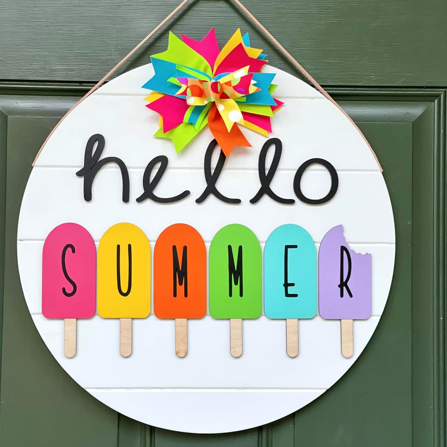 Amazon.com: BERANT Hello Summer Door Hanger - Shiplap Door Hanger ...