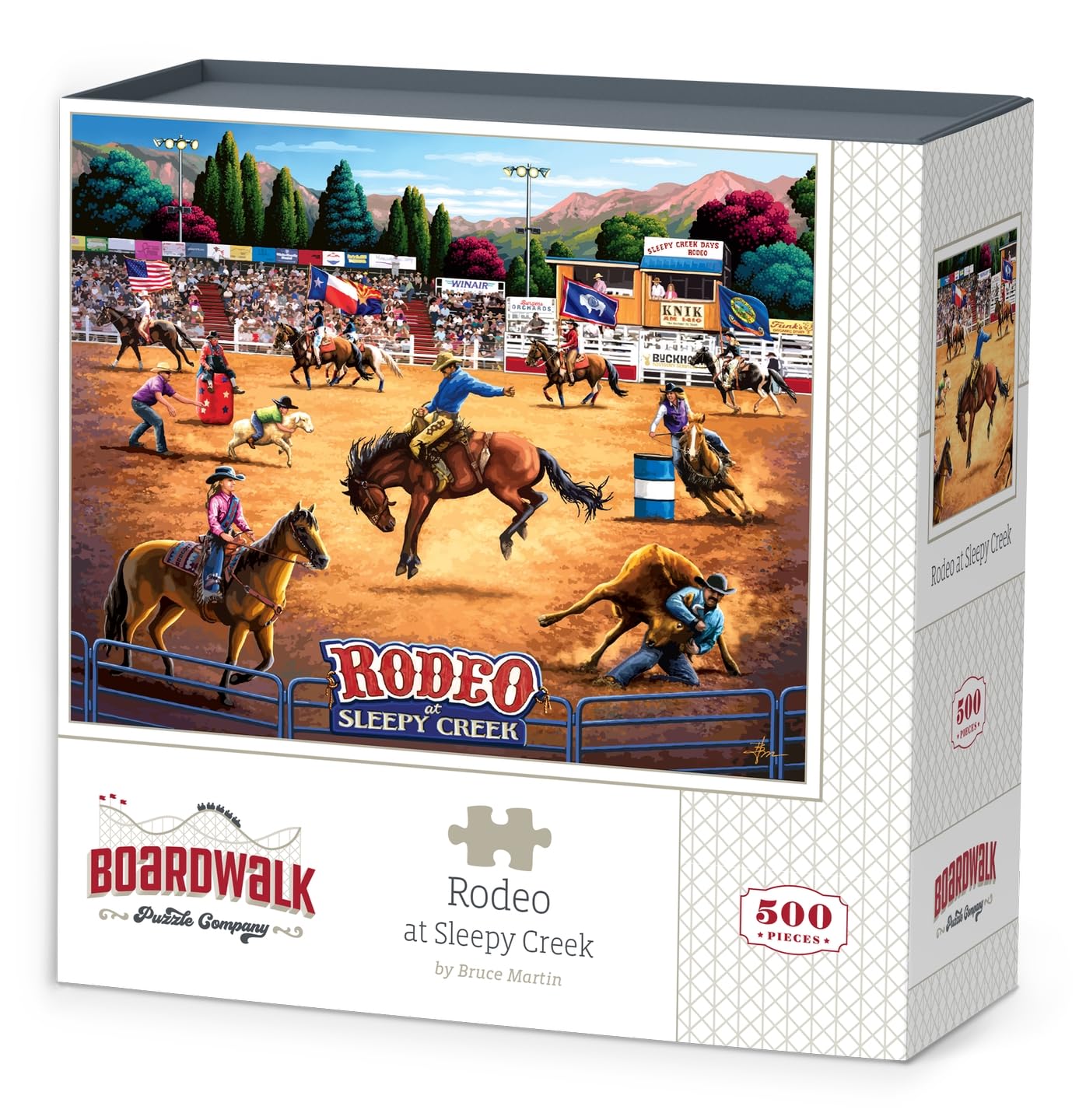 Amazon.com: Rodeo at Sleepy Creek by Boardwalk - 500 Piece Jigsaw ...
