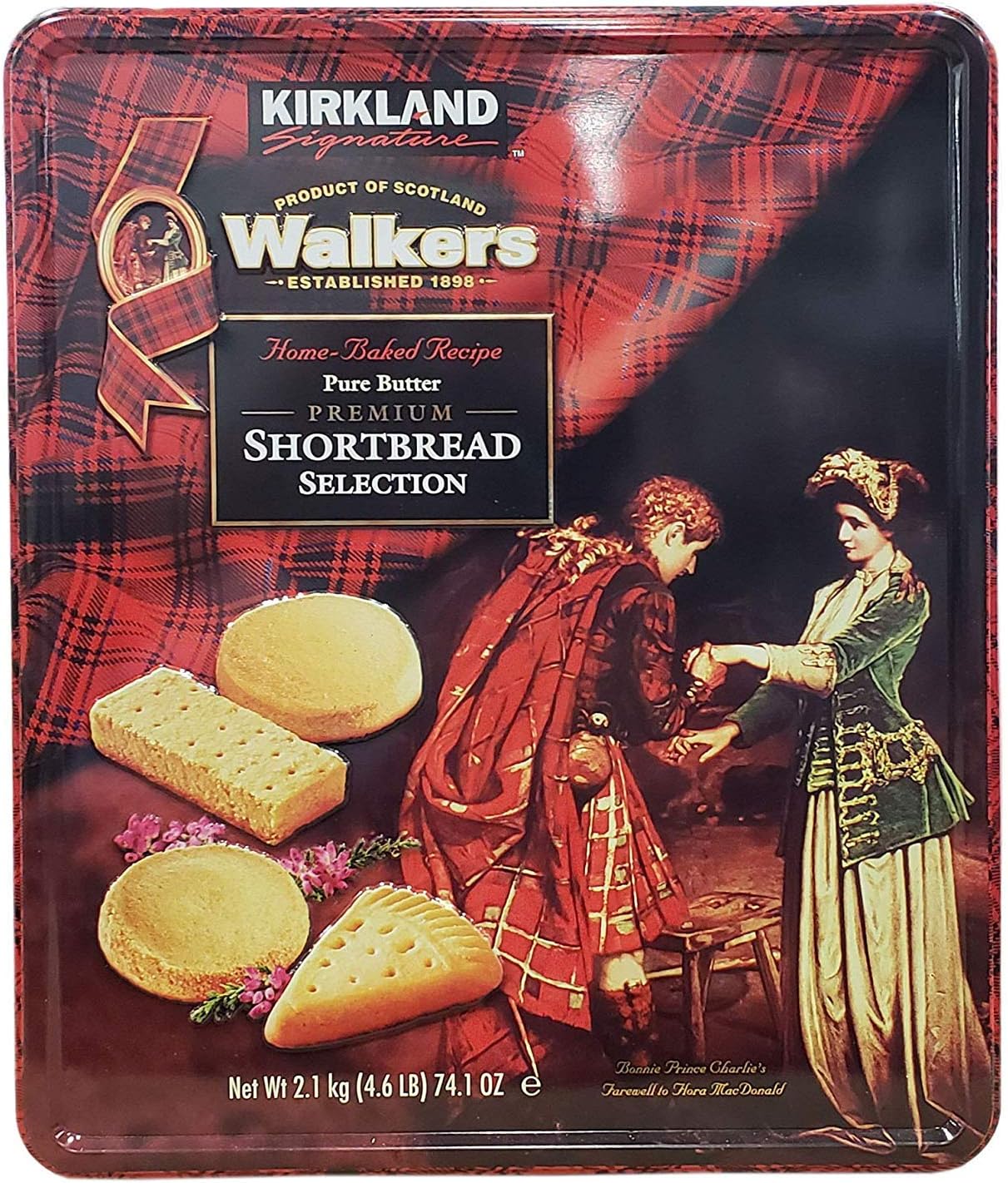 Kirkland Signature Walkers Premium Shortbread Selection Gift Tin, 4.6 ...