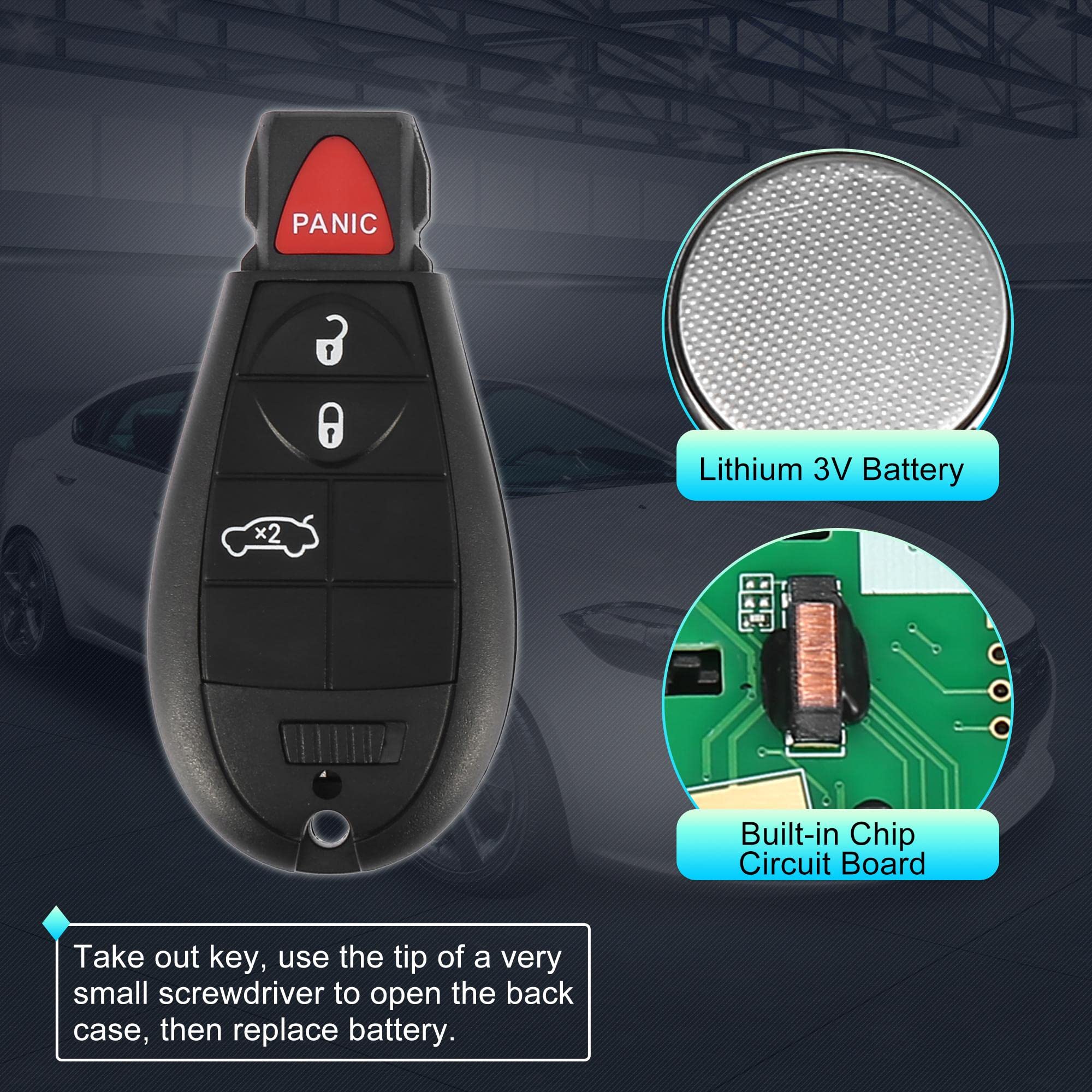 Dodge Dart 2013-2016 Remote Replacement Keyless Remote Car For Dodge ...