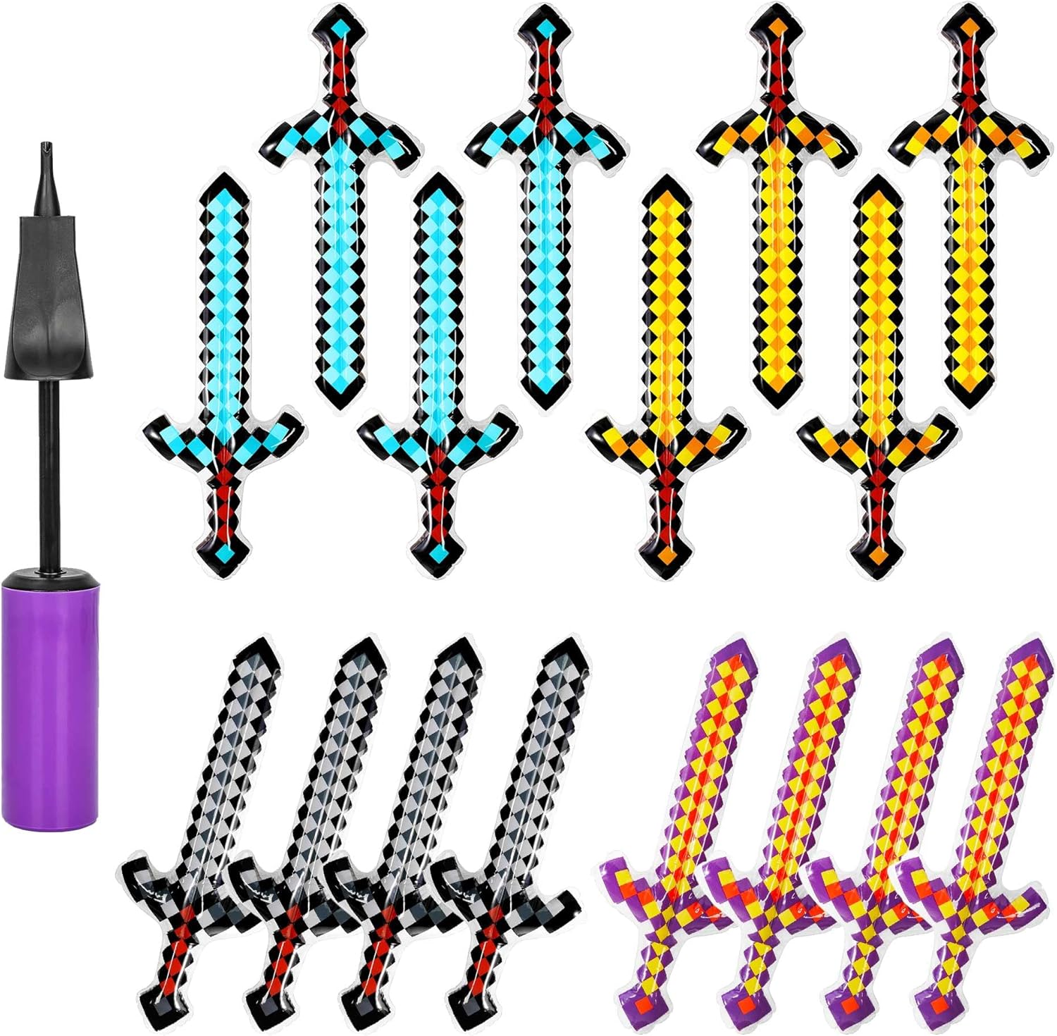 Amazon.com: Gifolavy 16Pack Inflatable Weapon - Sword Inflatable Sword ...