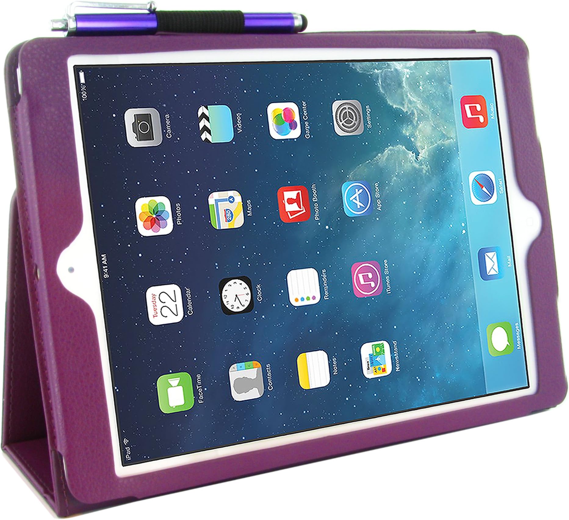 Snugg iPad 1 Case - Cover with Flip Stand (Black Leather) for Apple ...