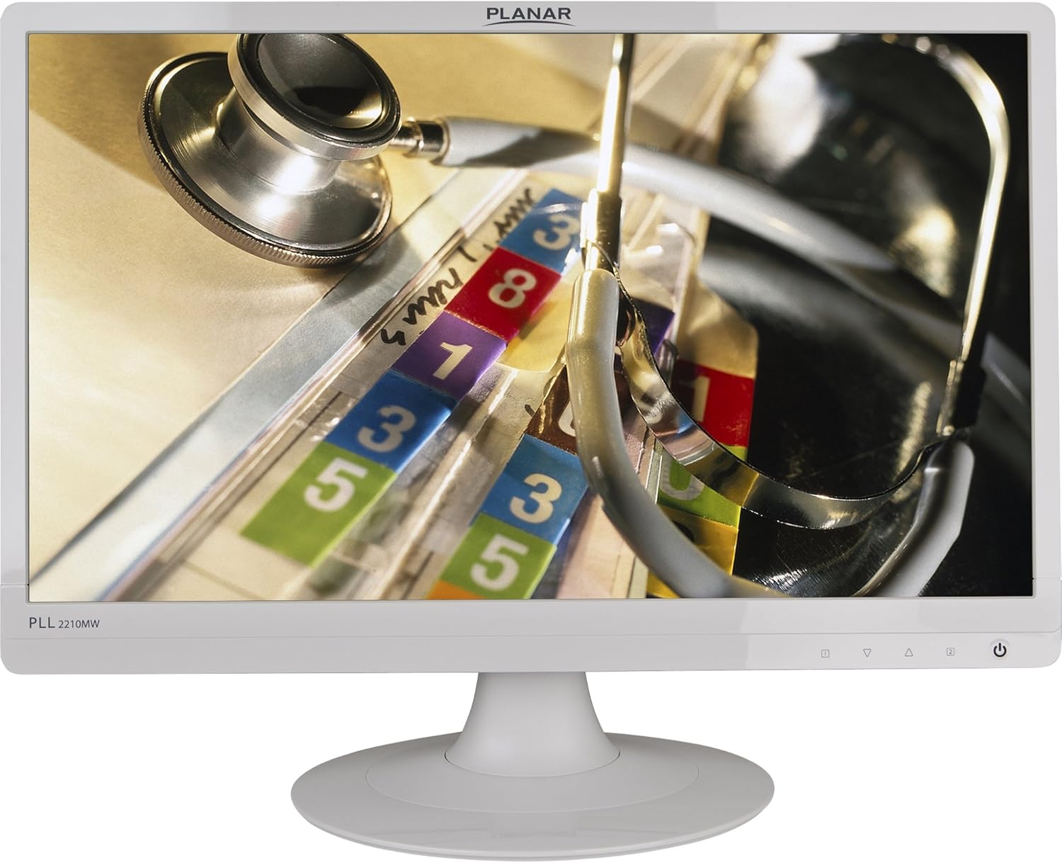 Amazon.com: Planar PLL2210MW 22" Wide White LED Monitor with DC power ...